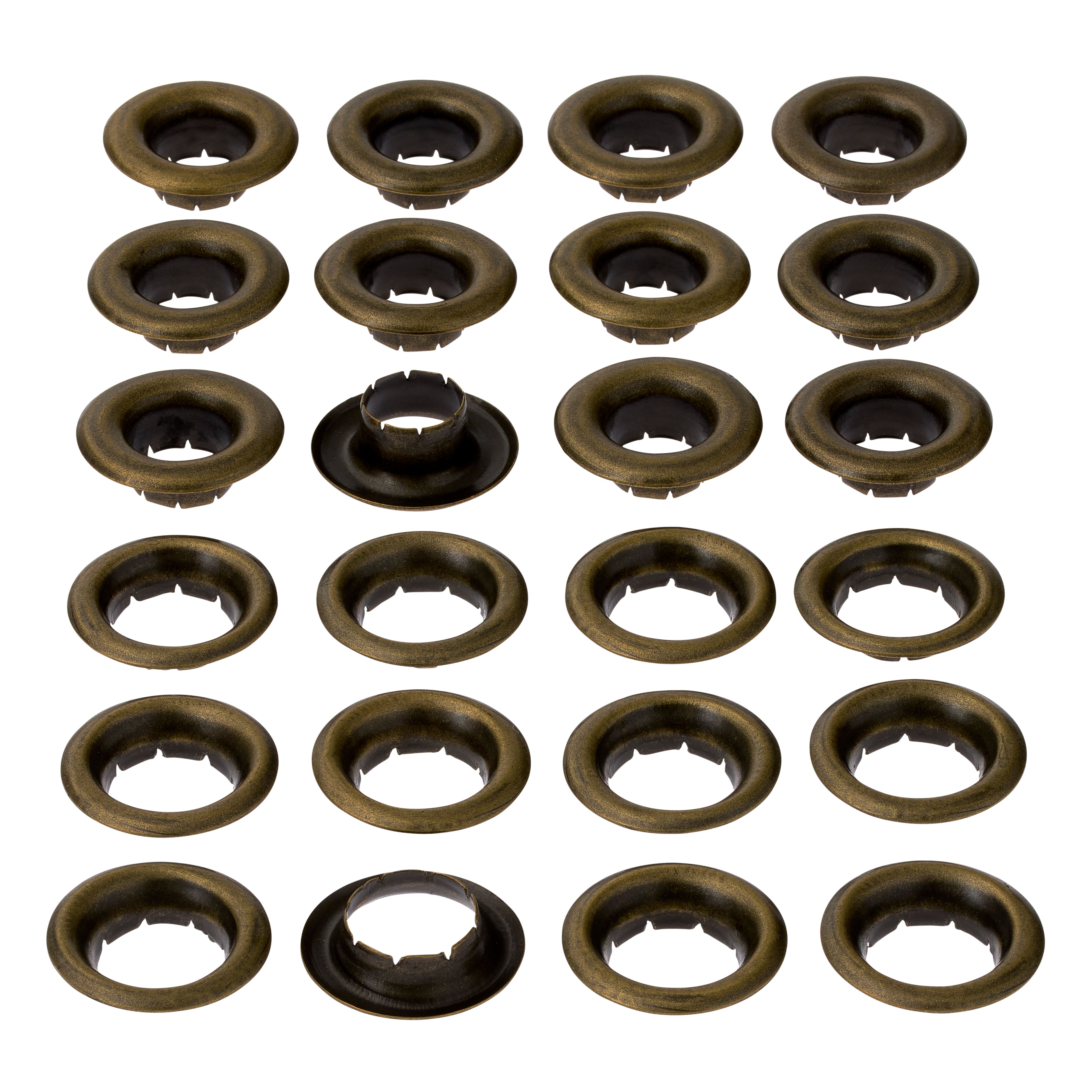 12 Packs: 12 ct. (144 total) Antique Brass Eyelets by Loops & Threads ...