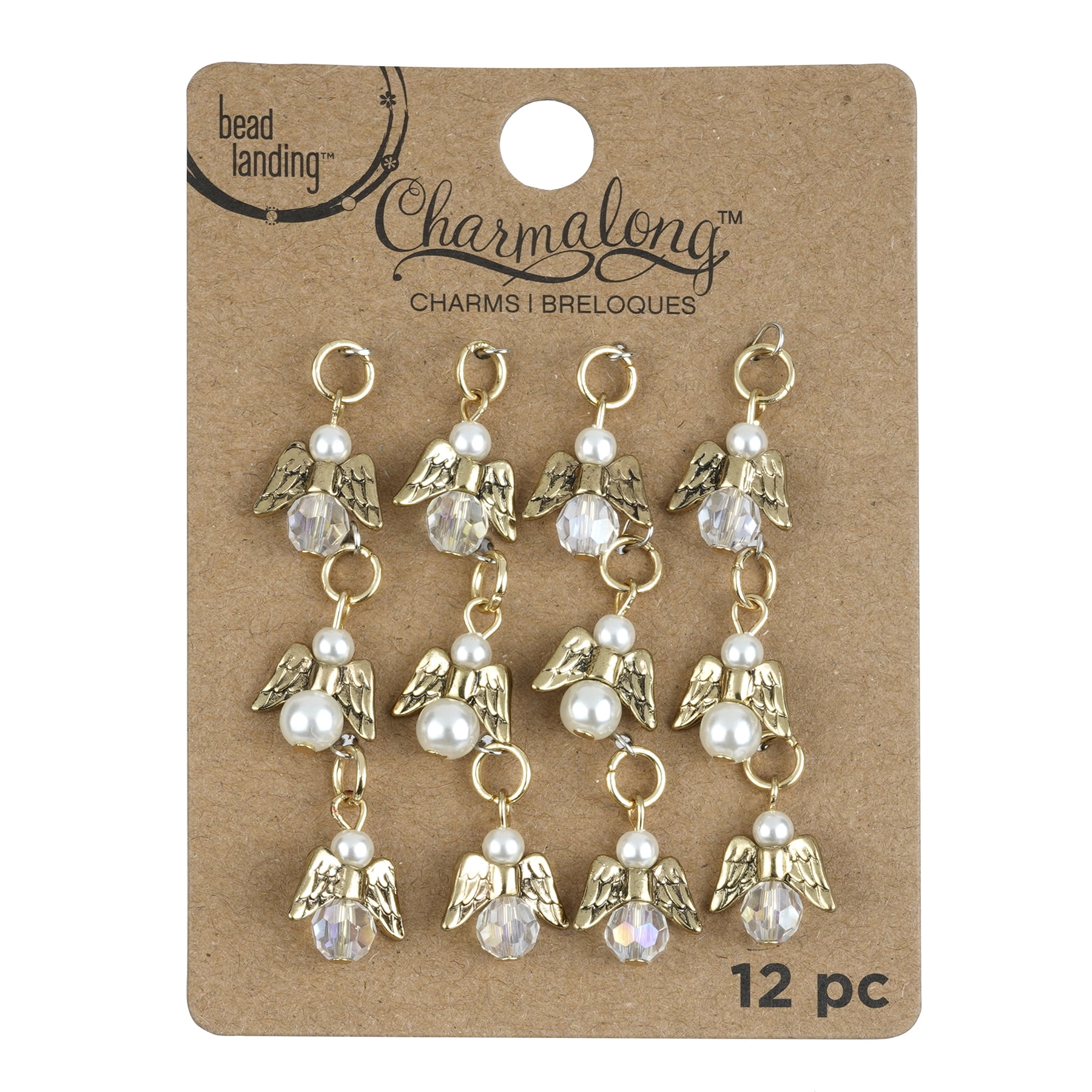 Bead Landing Charmalong Gold Angel Charms, 12 Packs: 12 ct. (144 total ...