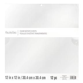 Colored Acetate Sheets and Transparency Films for Crafts and Printing