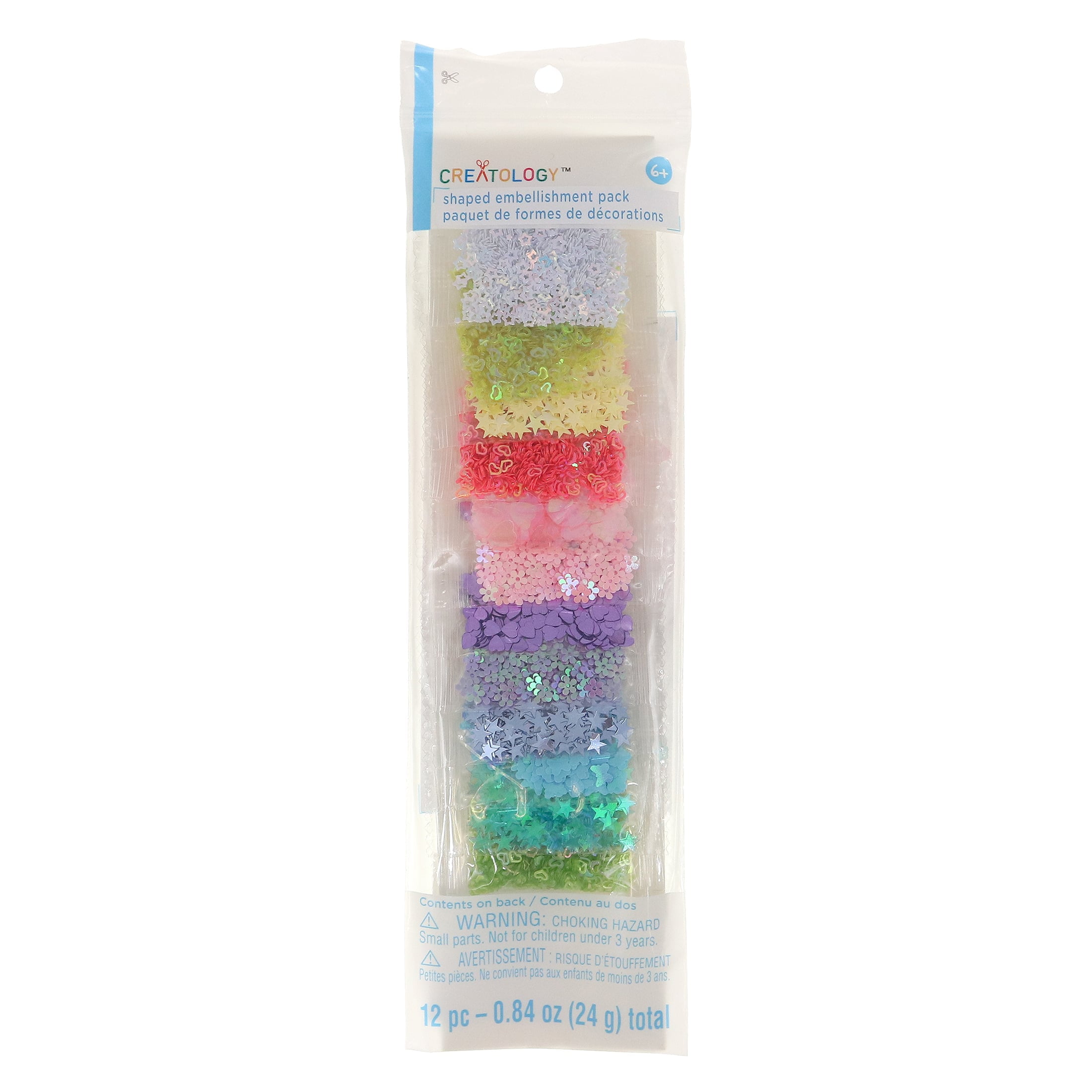 12 Packs: 12 ct. (144 total) Pastel Shaped Sequins by Creatology ...