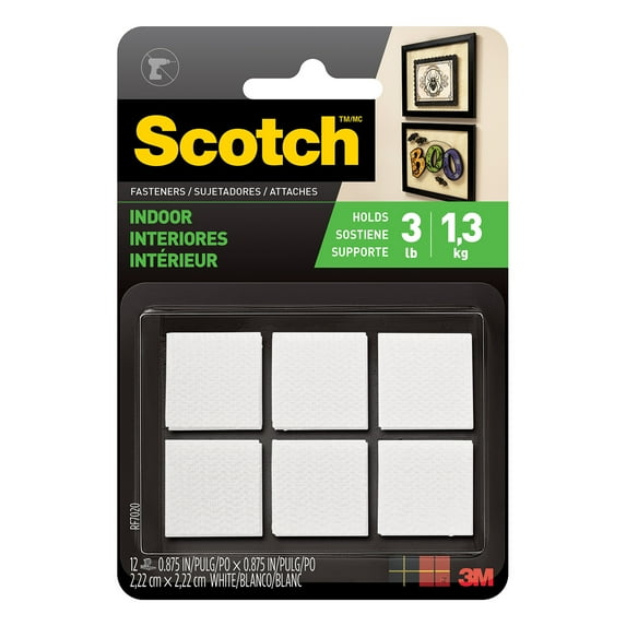 12 Packs: 12 ct. (144 total) Scotch™ Indoor Fastener Squares - Walmart.com