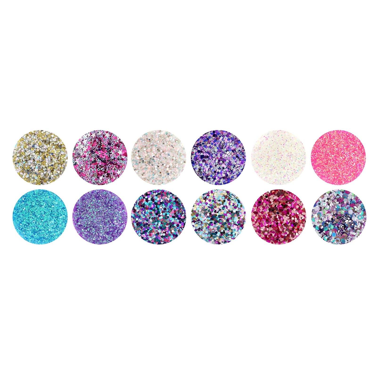 12 Packs: 12 ct. (144 total) Sparkles & Shapes Glitter Shaker Variety ...