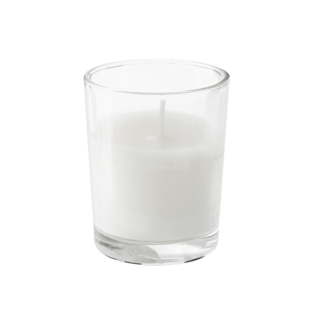 Bulk Plain Clear White Glass Votive Candles by Ashland Basic Elements ...