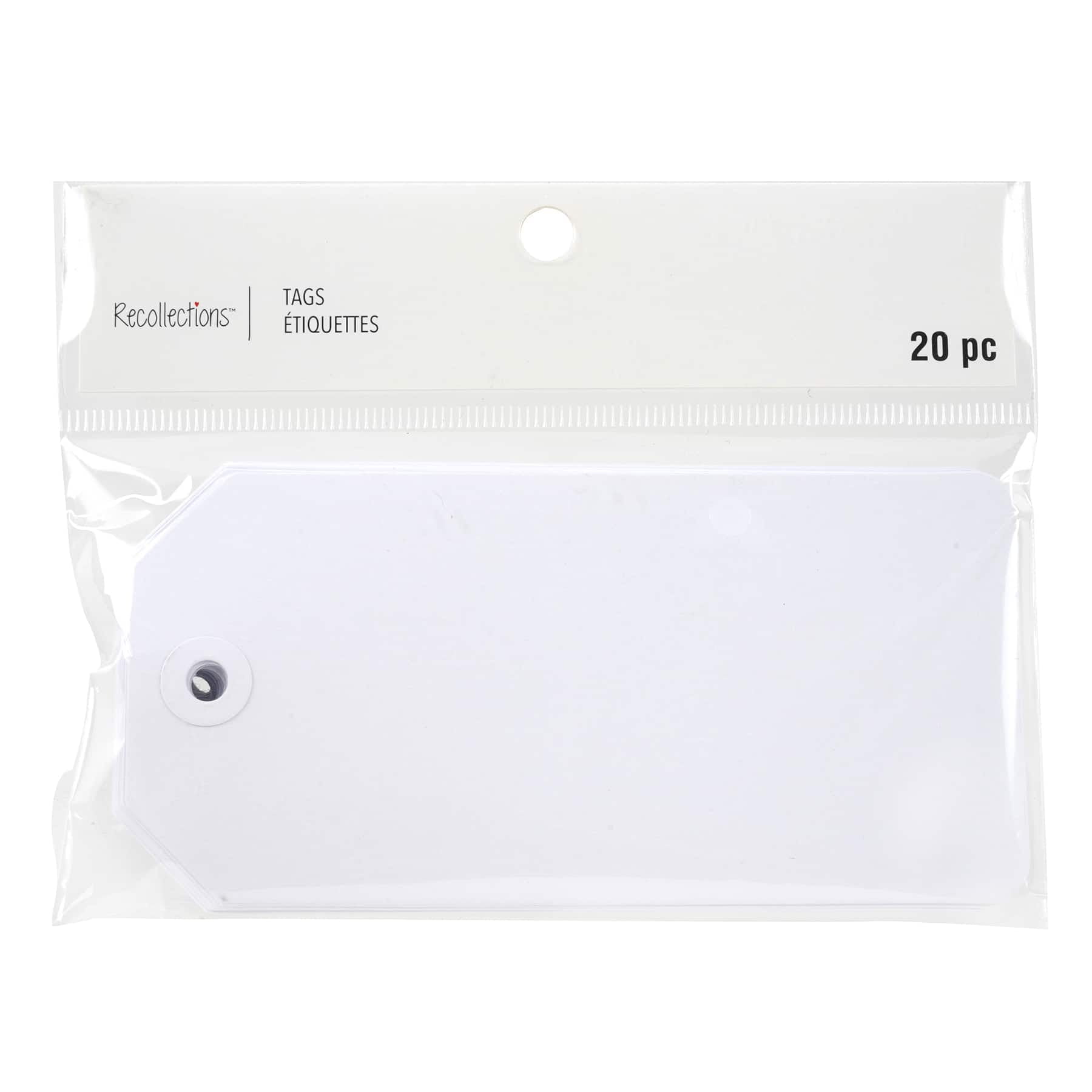12 Packs: 12 ct. (240 total) Large White Tags by Recollections ...
