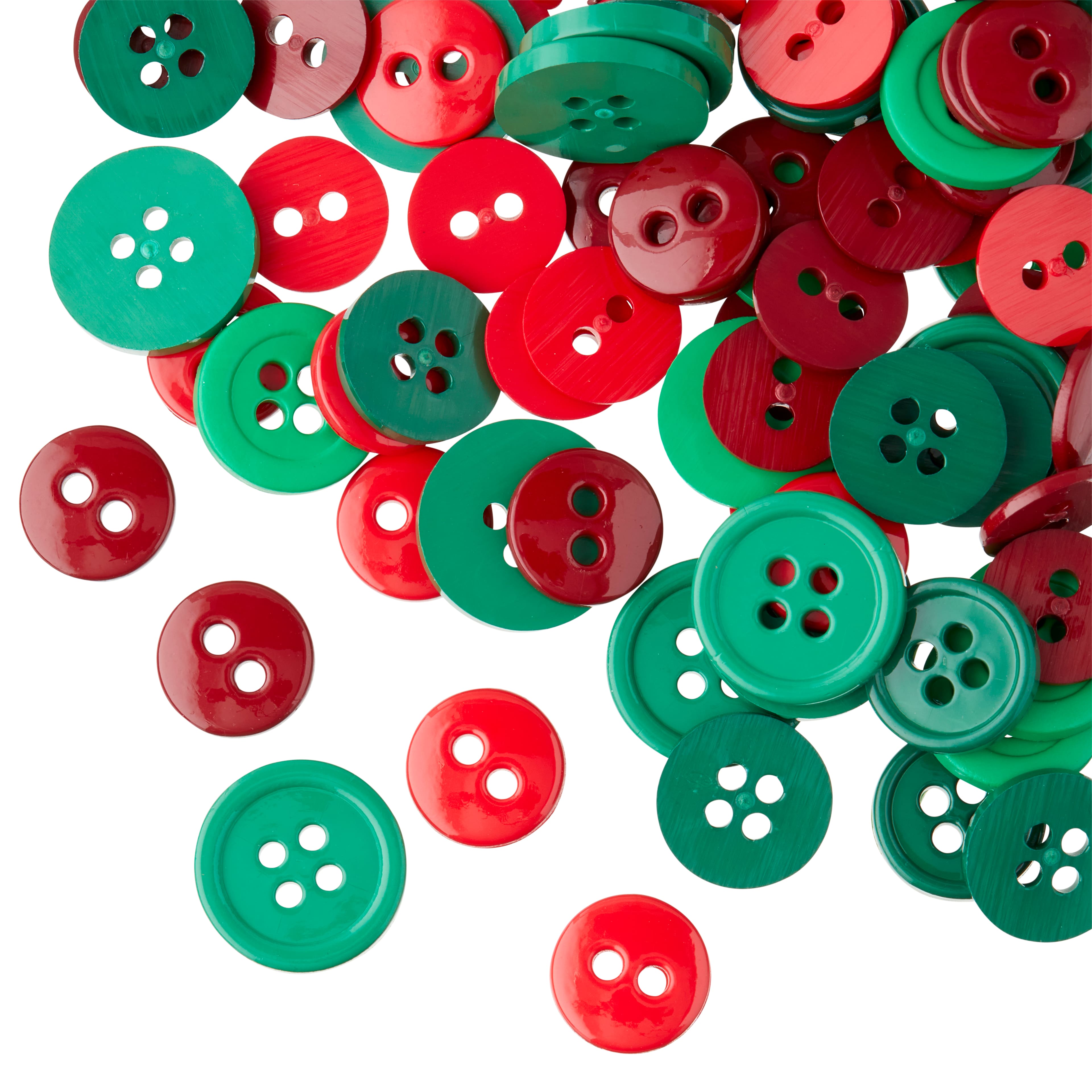 12 Packs: 120 ct. (1,440 total) Colors We Love Christmas Buttons by ...