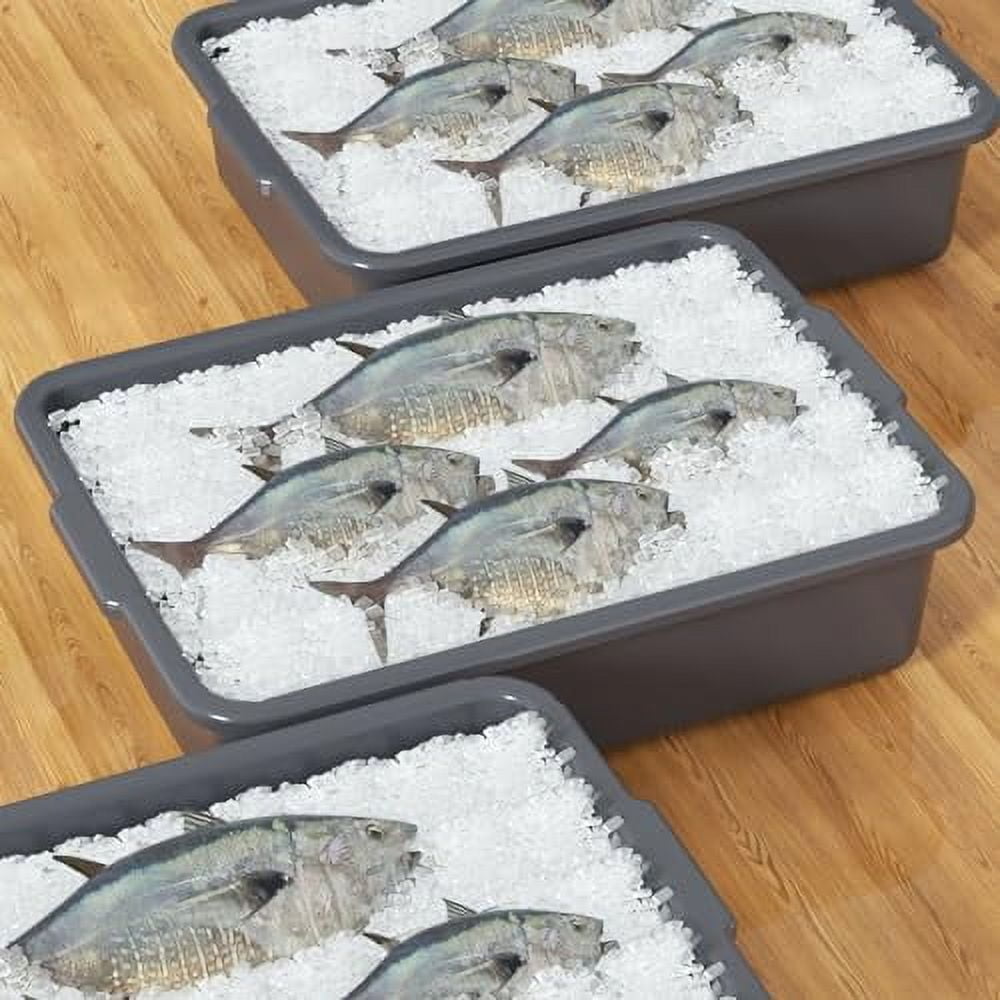 12 Packs 13 L Plastic Commercial Bus Tub, Plastic Restaurant Dish ...