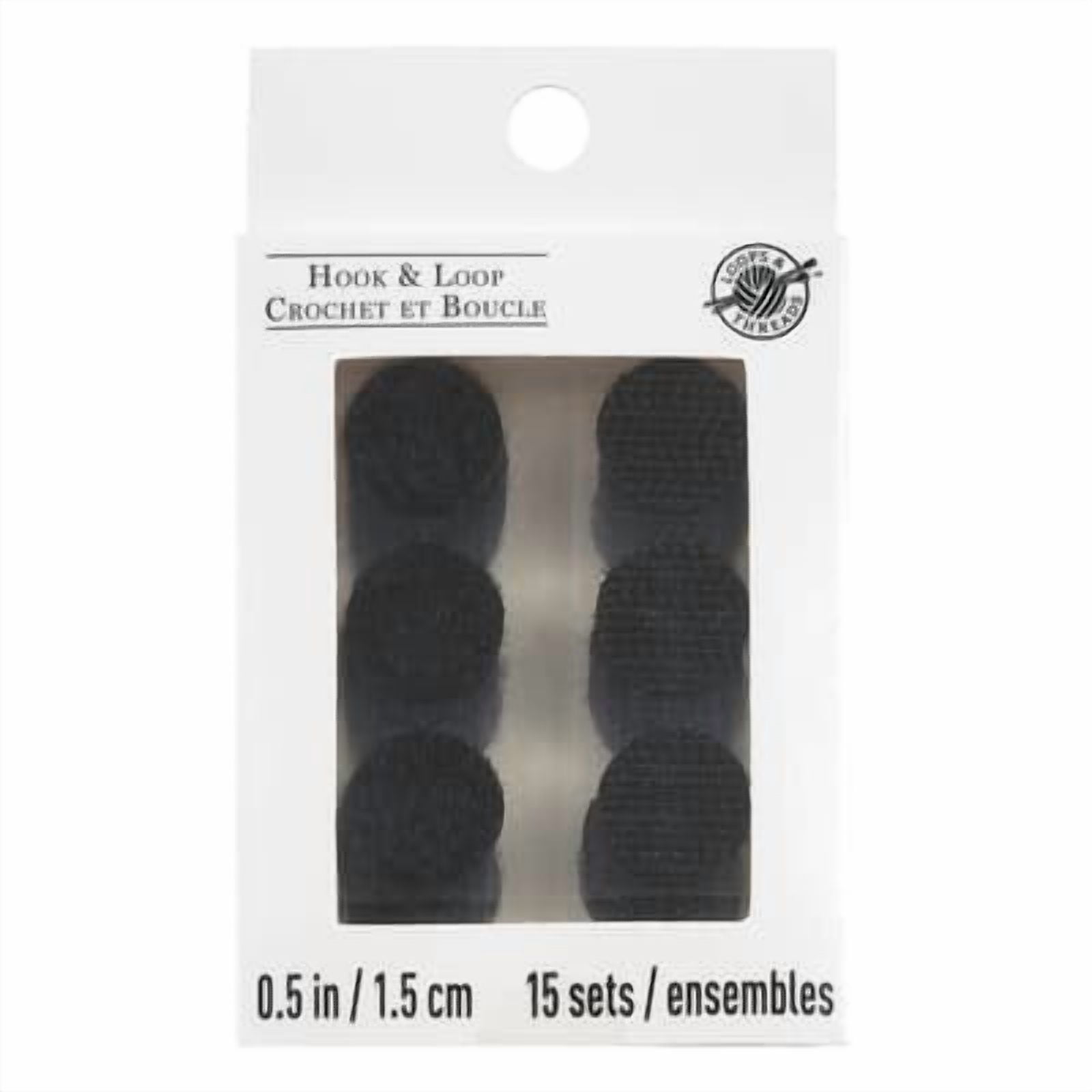 12 Packs: 15 ct. (180 total) Hook & Loop Circle Sets by Loops & Threads ...
