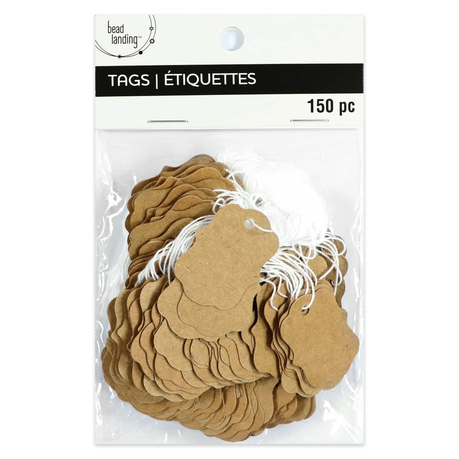 12 Packs: 150 ct. (1,800 total) Paper Border Tags by Bead Landing ...