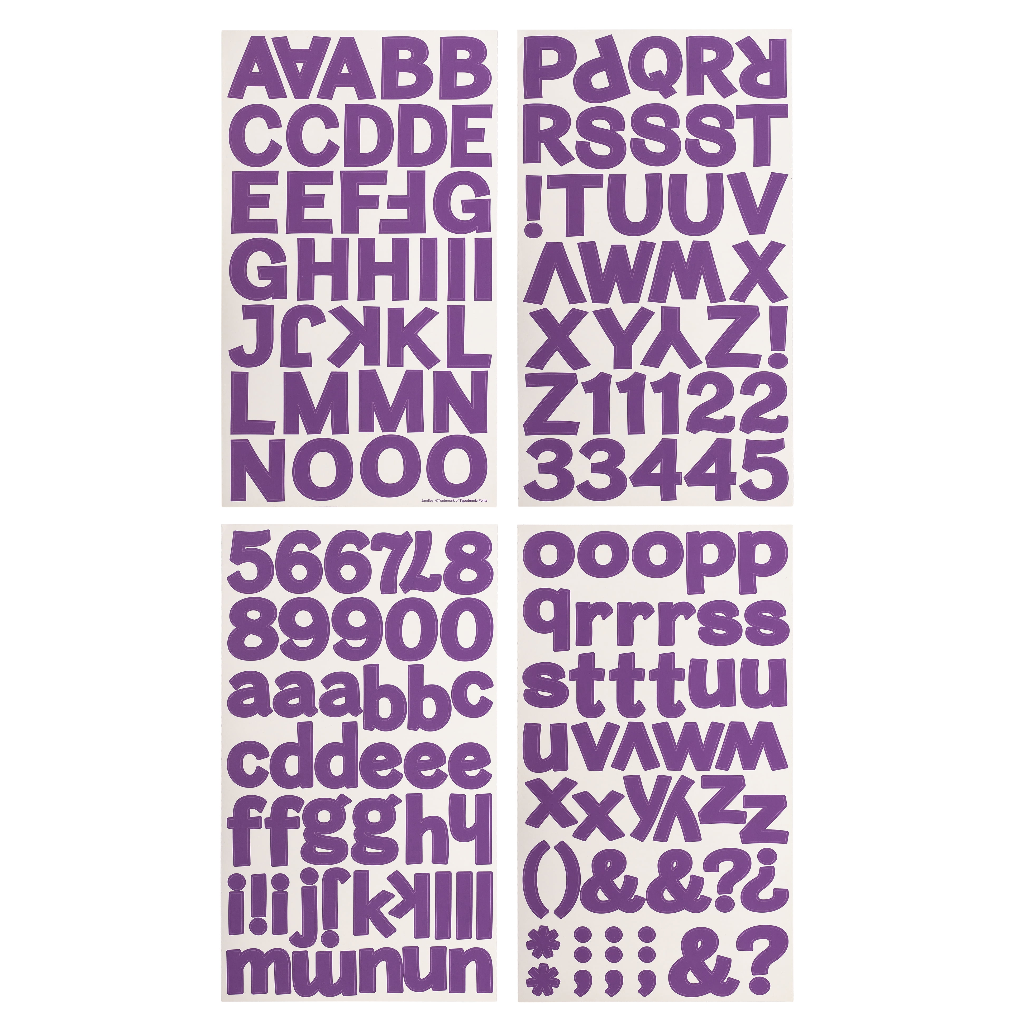 12 Packs: 160 ct. (1,920 total) Block Alphabet Stickers by ...