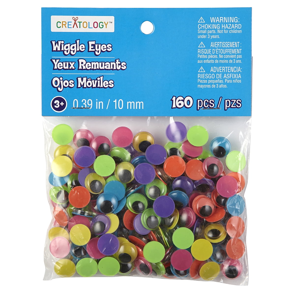 12 Packs: 160 ct. (1,920 total) Neon Wiggle Eyes by Creatology ...