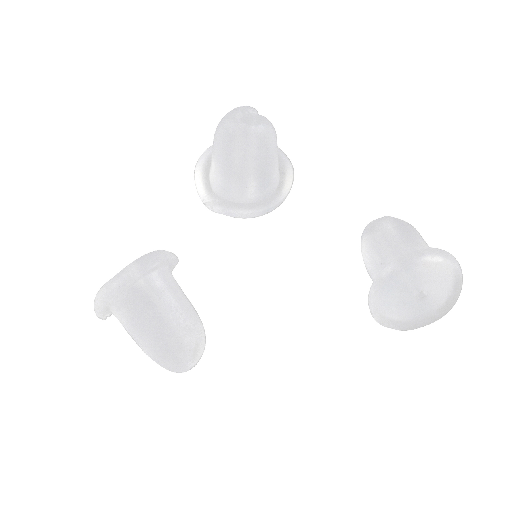 12 Packs: 170 ct. (2040 total) Plain Plastic Clear Earring Backs by ...
