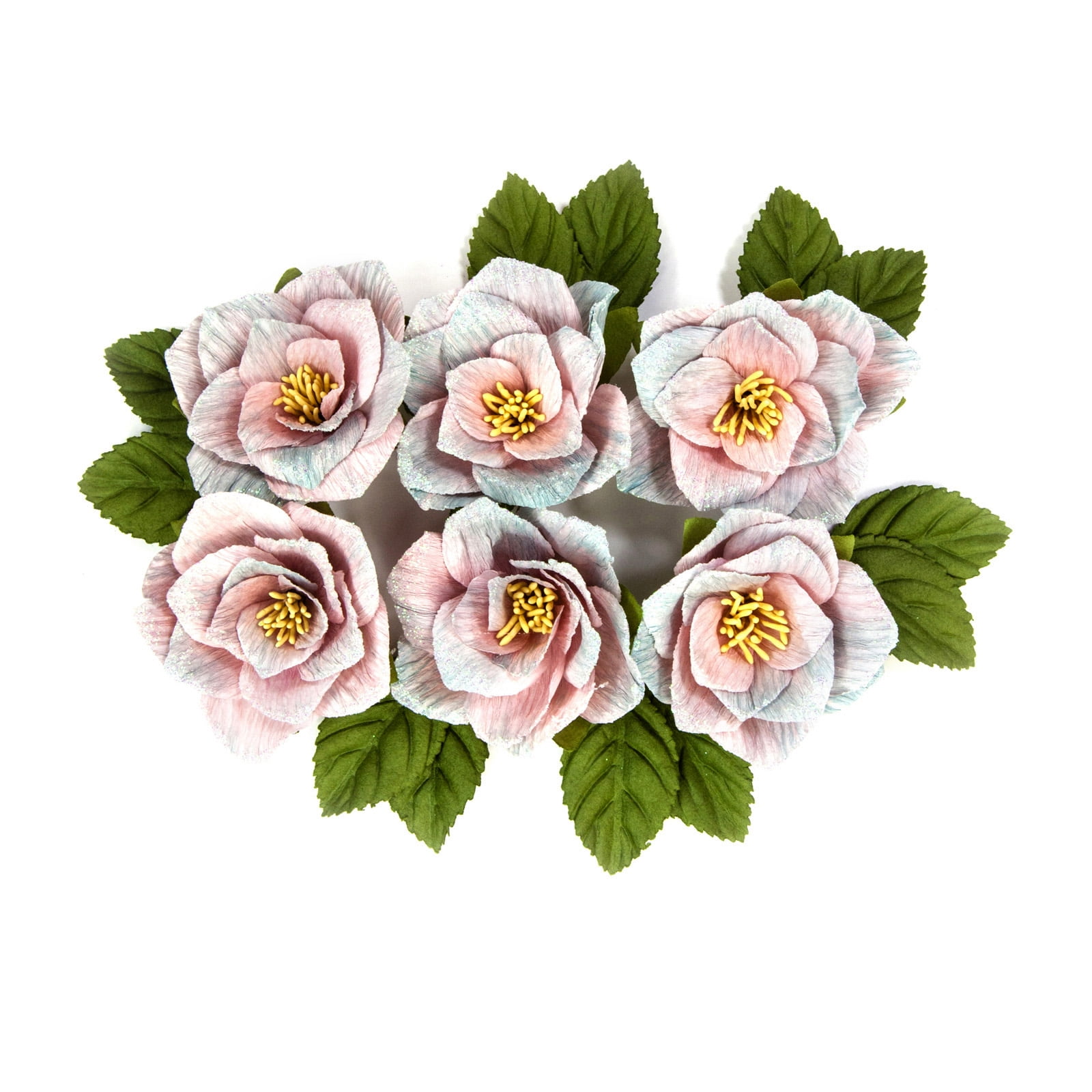 12 Packs: 18 ct. (216 total) Unicorn Crepe Flower Embellishments by ...