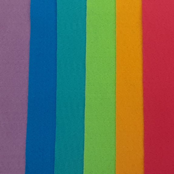 12 Packs: 18 ct. (96 total) 9" x 12" Bright Felt Sheets by Creatology ...