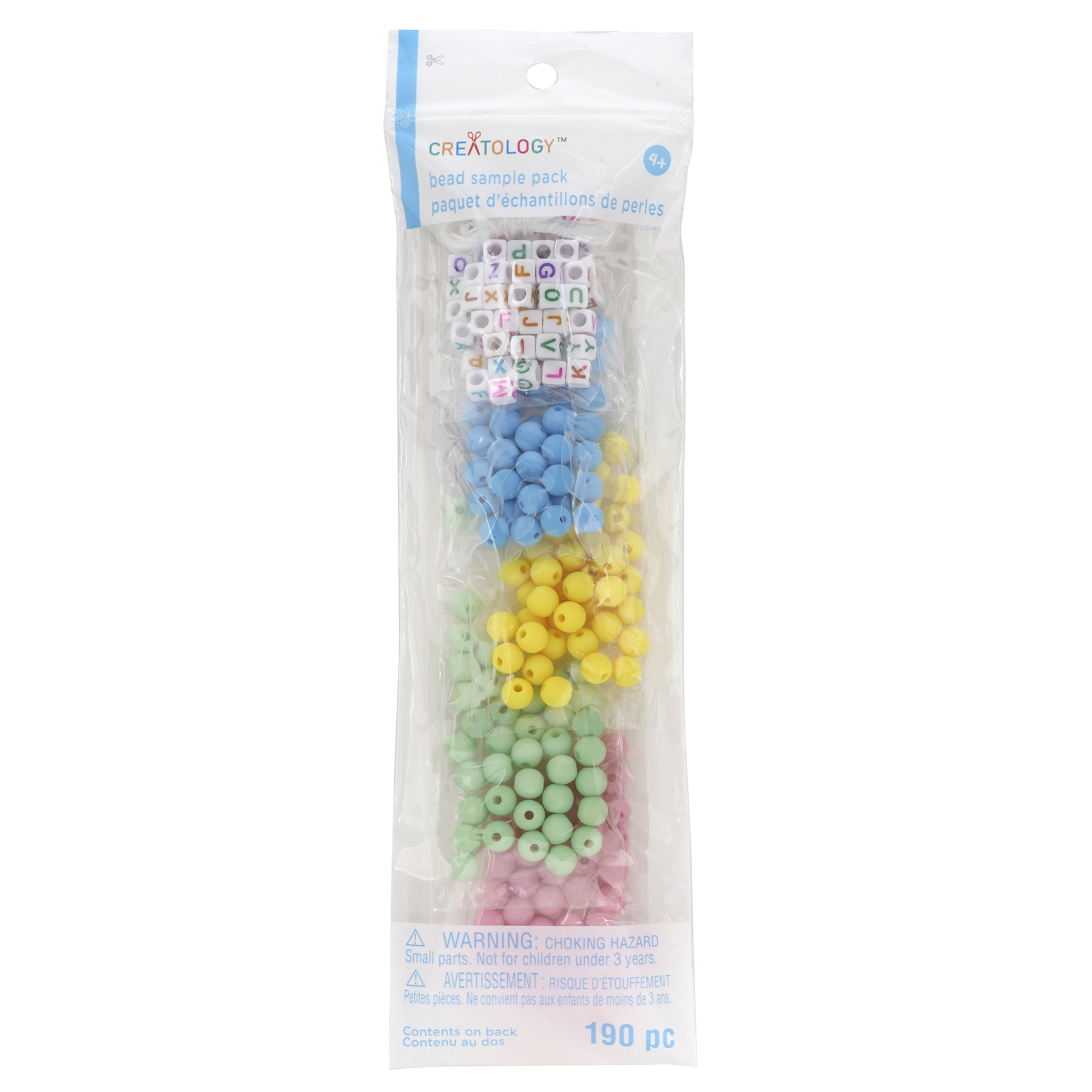 12 Packs: 190 ct. (2,280 total) Pastel Bead Assortment Sample Pack by ...