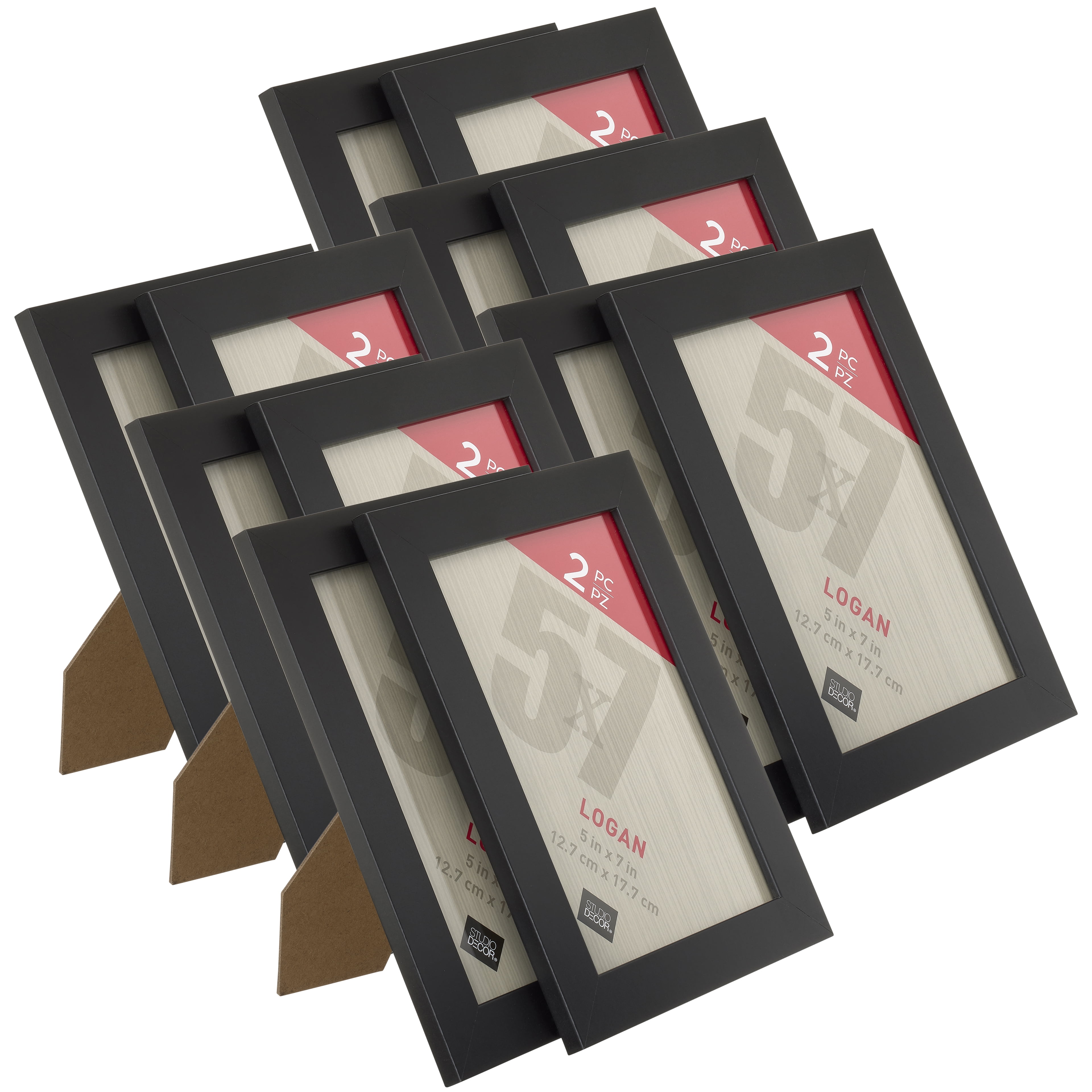 12 Packs: 2 ct. (24 total) Black Tabletop Frames - Logan by Studio ...