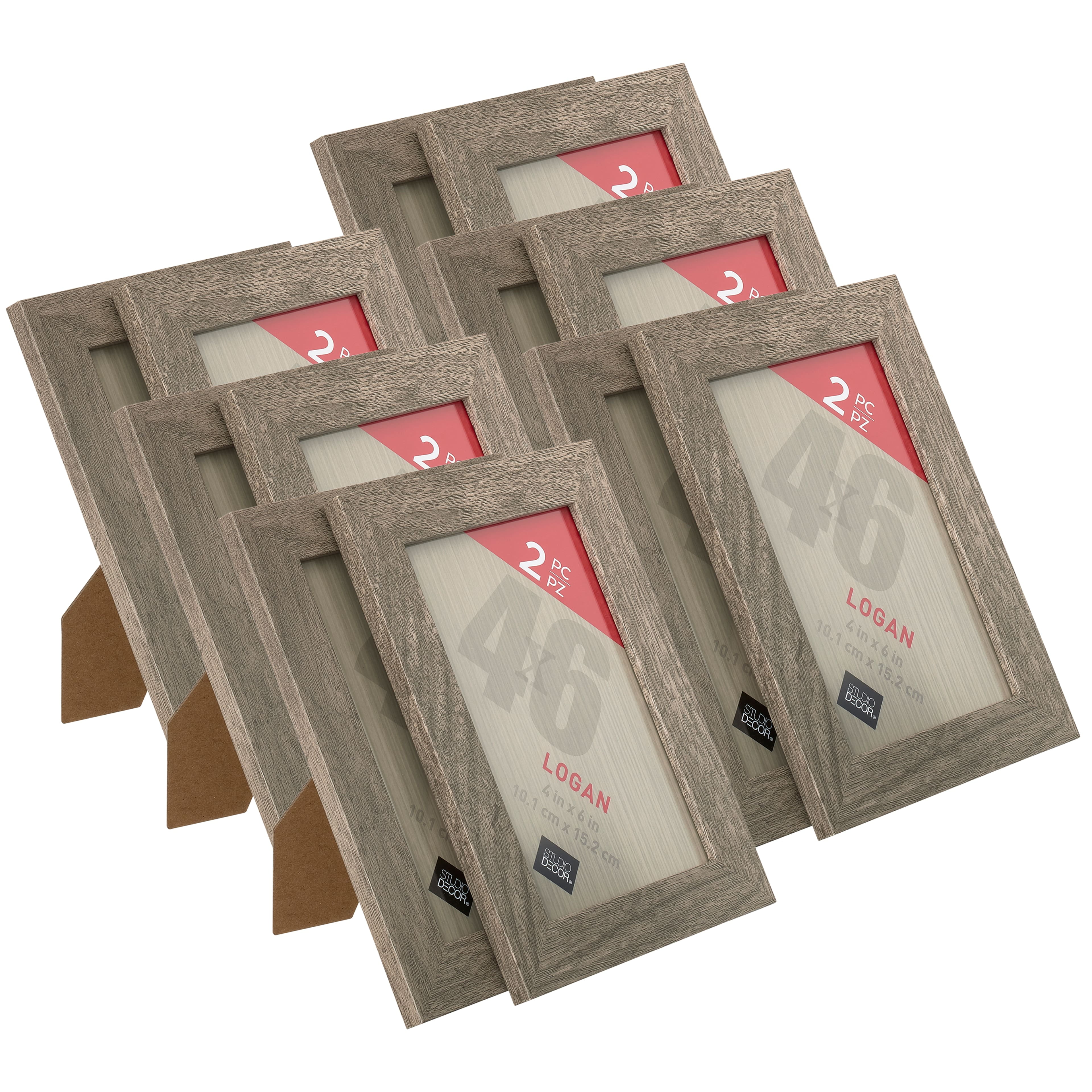 12 Packs: 2 ct. (24 total) Gray Tabletop Frames - Logan by Studio Décor ...