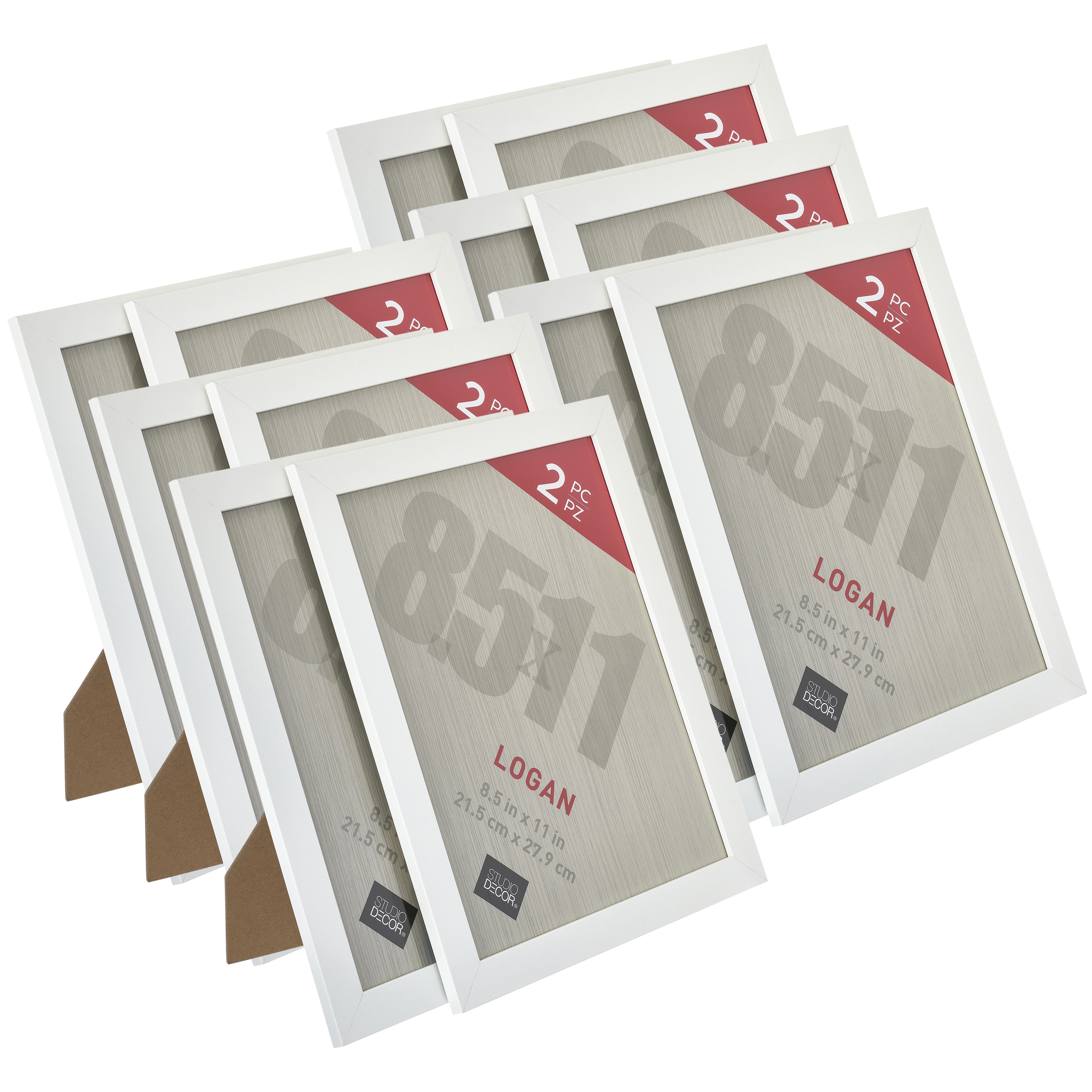 12 Packs: 2 ct. (24 total) White Tabletop Frames - Logan by Studio ...