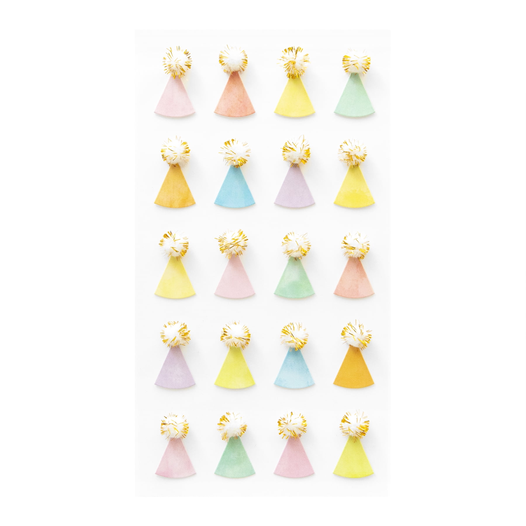 12 Packs: 20 ct. (240 total) Birthday Hat Stickers by Recollections ...