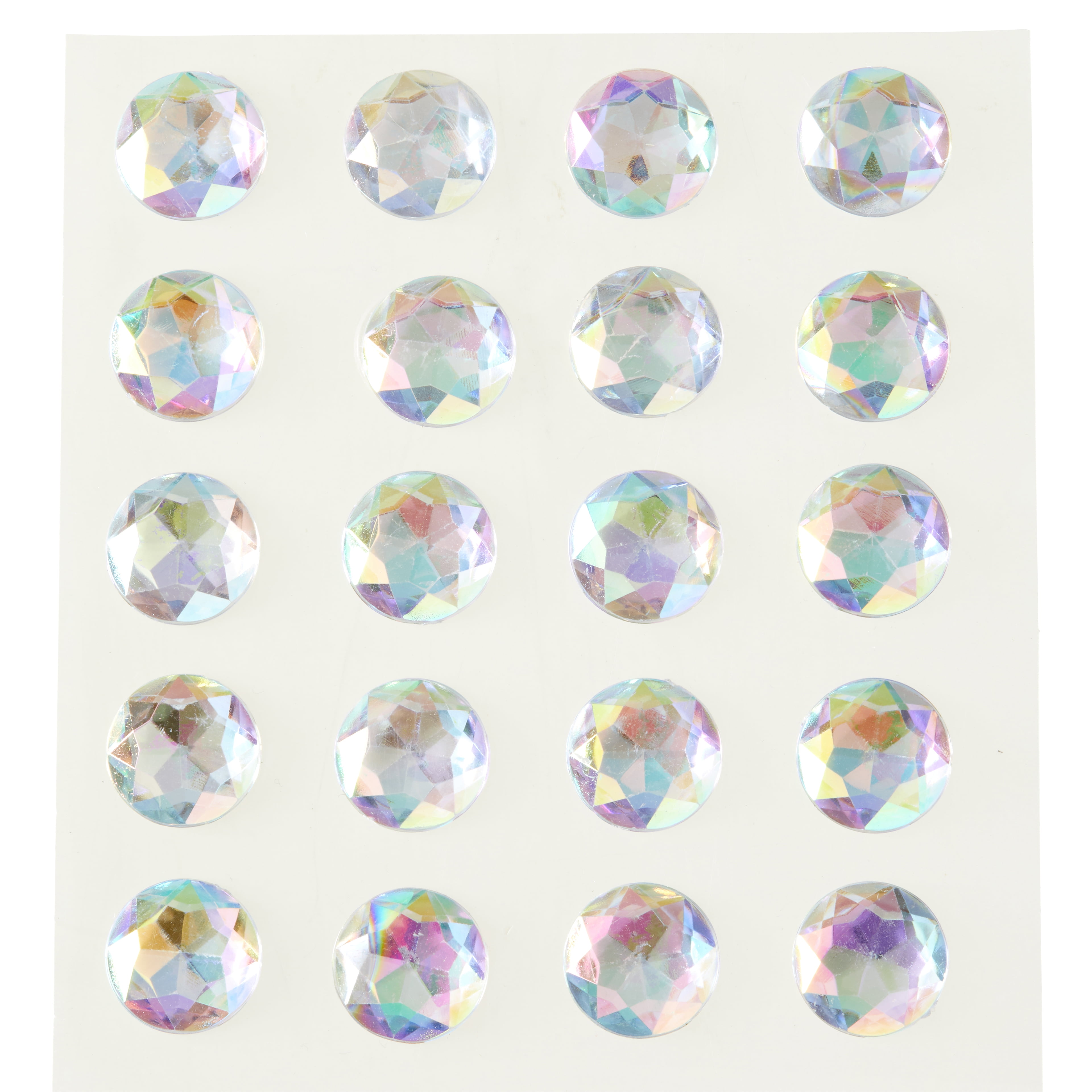 Recollections Clear Iridescent Gem Bling Stickers, 12 Packs: 20 ct ...