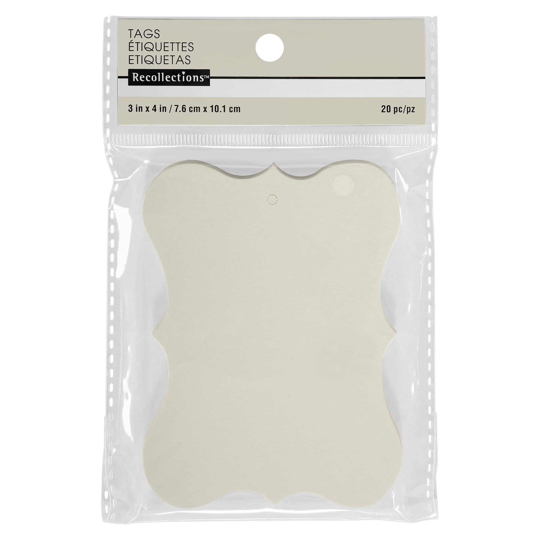 12 Packs: 20 ct. (240 total) Ivory Tags by Recollections™ - Walmart.com