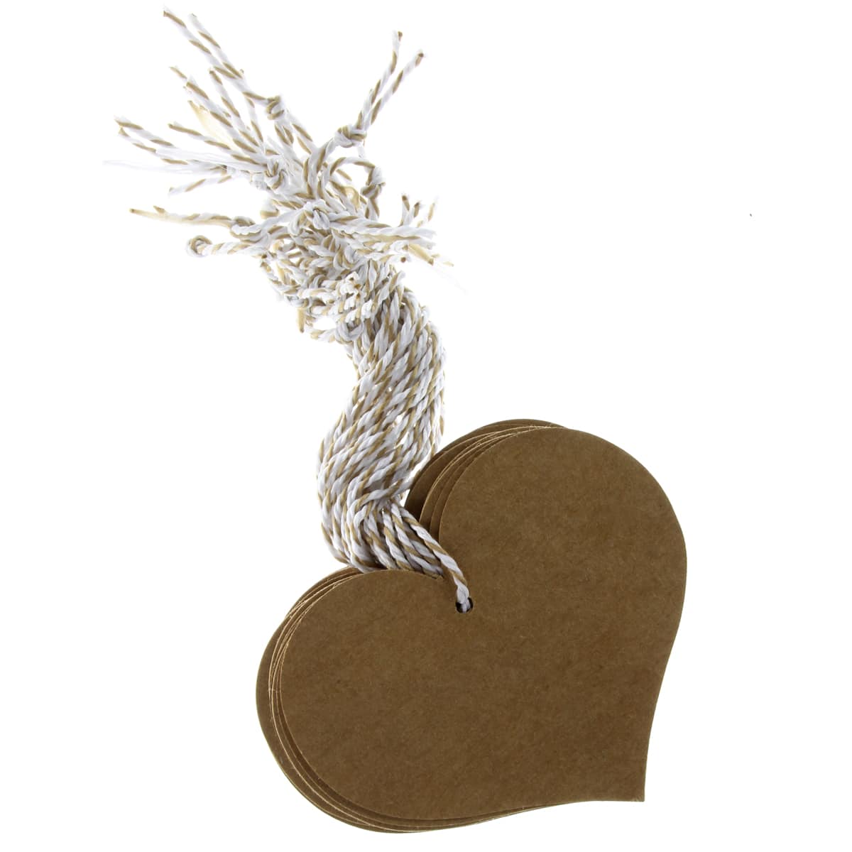 12 Packs: 20 ct. (240 total) Kraft Heart Tags by Recollections ...