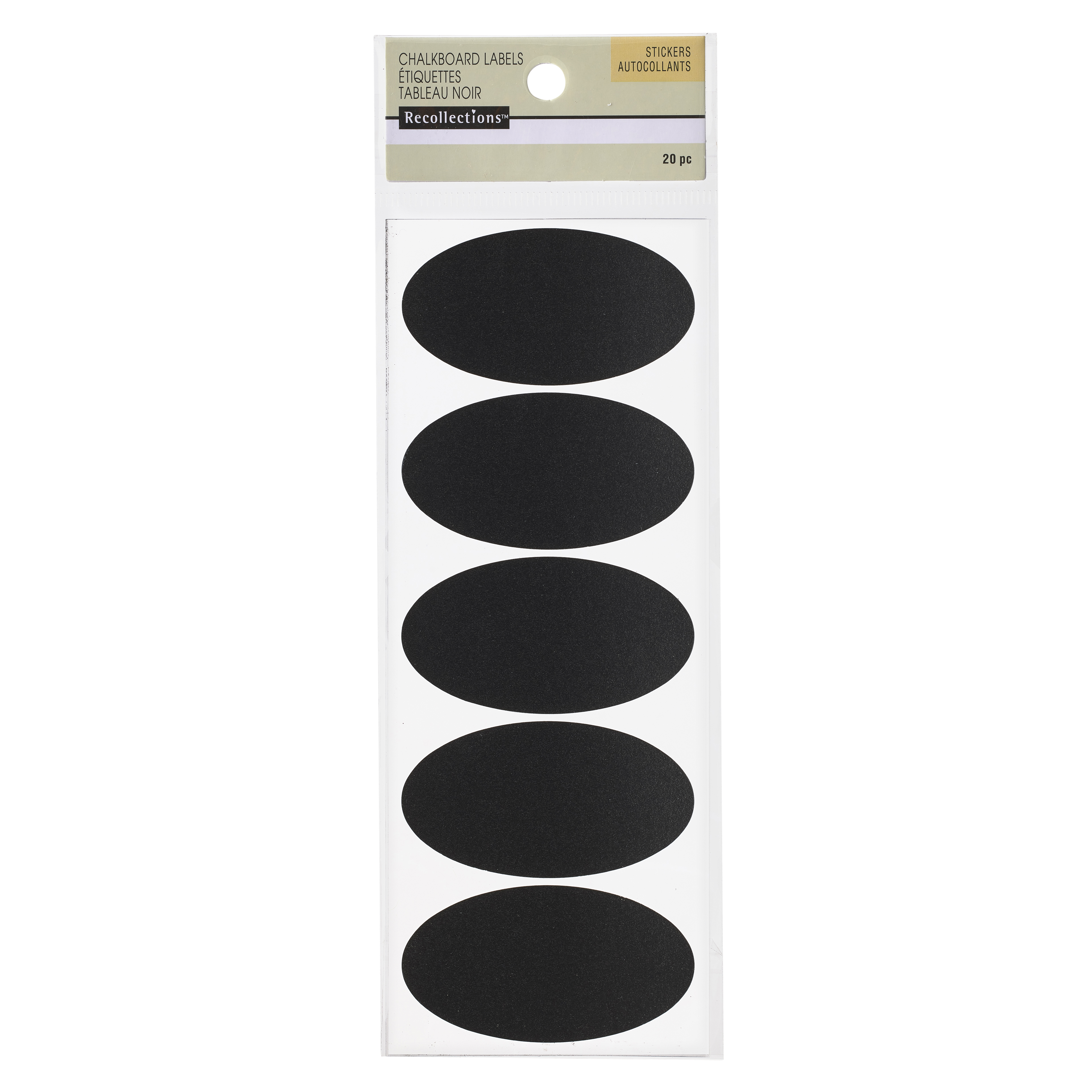 12 Packs: 20 ct. (240 total) Oval Chalkboard Labels by Recollections ...