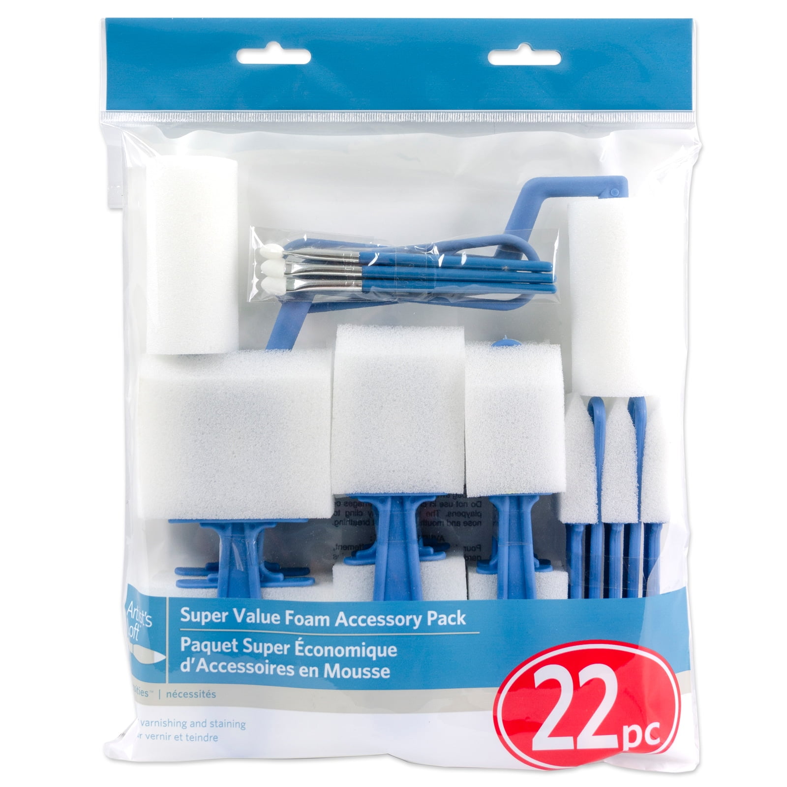 12 Packs: 22 ct. (264 total) Super Value Foam Brush Set By Artist's Loft™ Necessities™ - Walmart.com