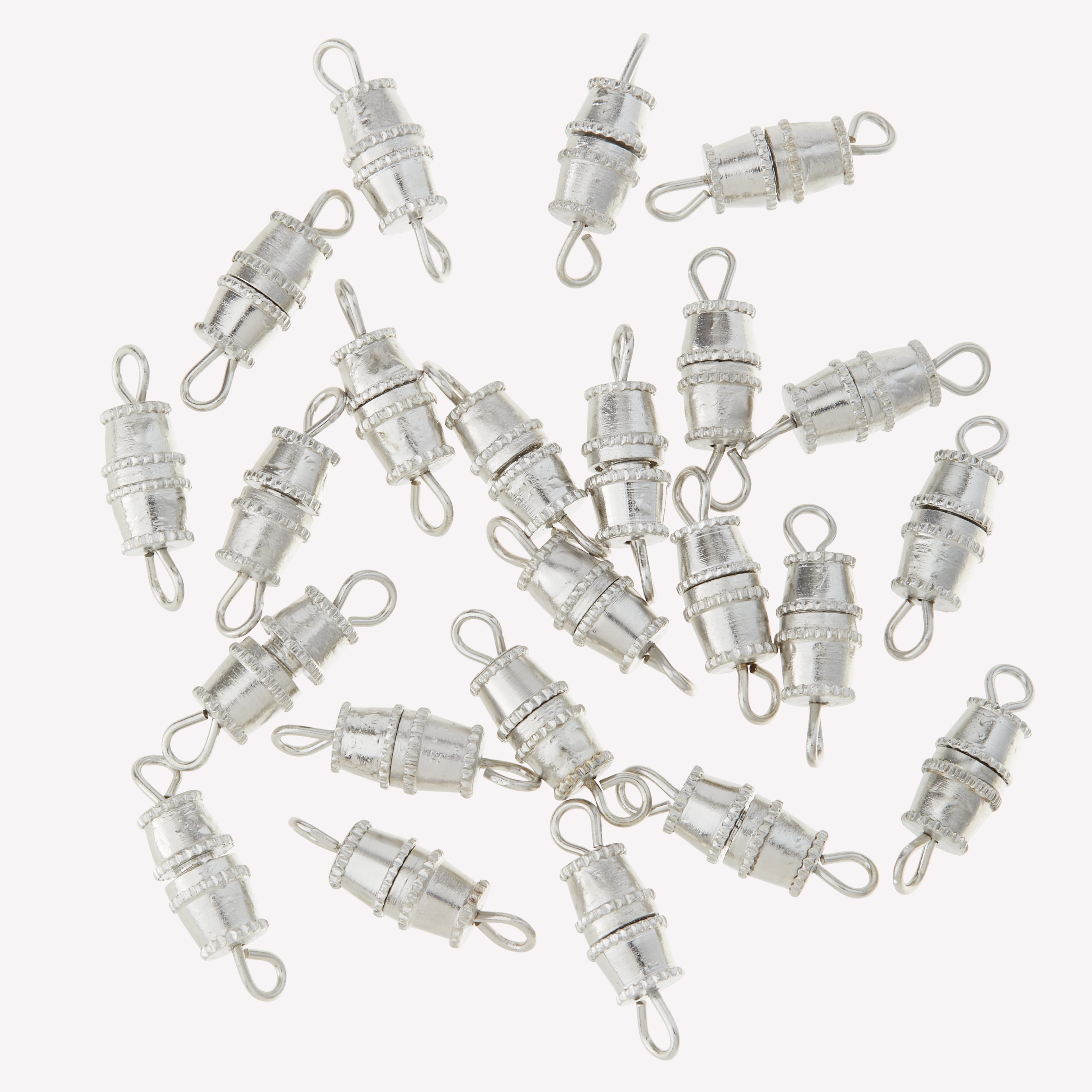 12 Packs: 24 ct. (288 total) 10mm Barrel Screw Clasps by Bead Landing ...