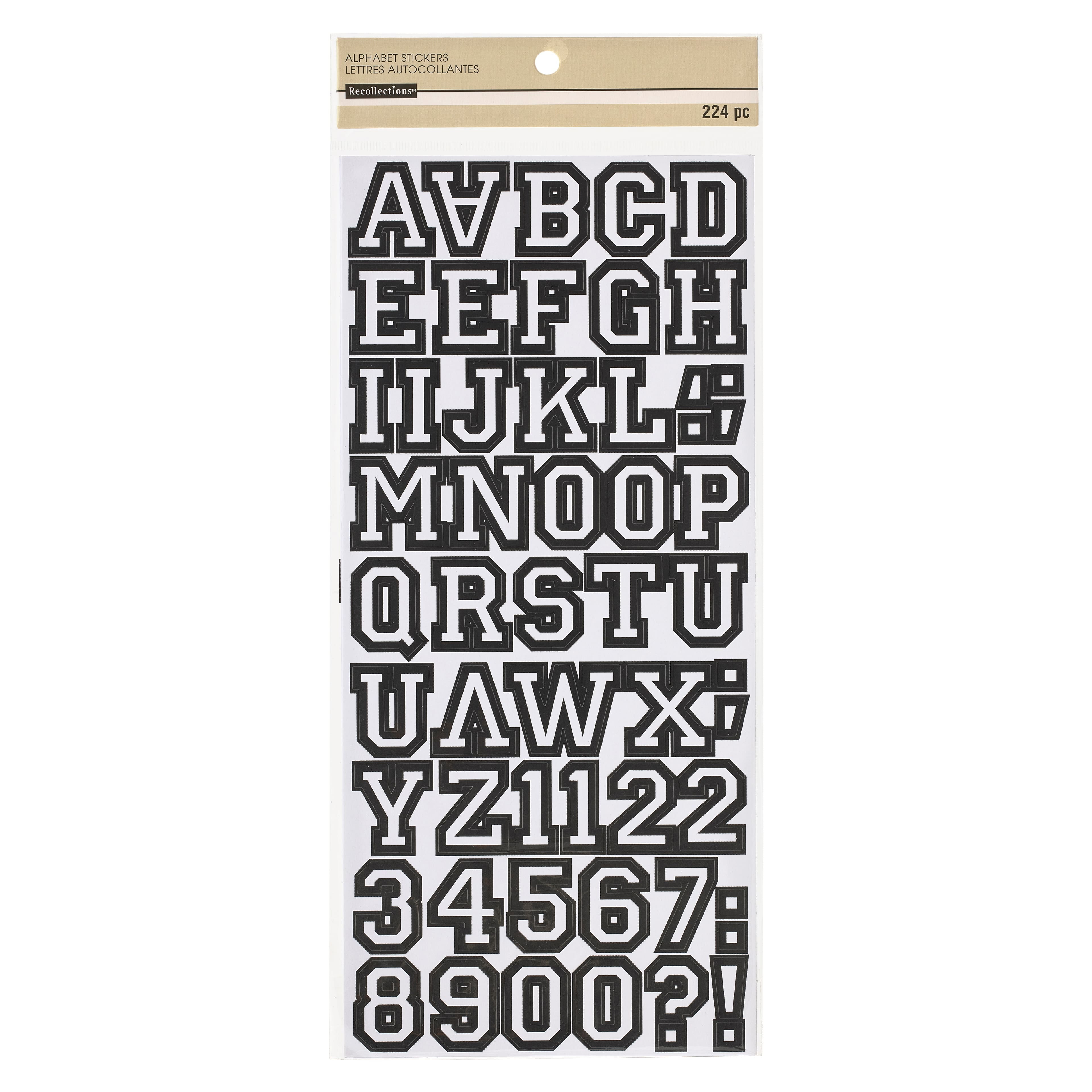 12 Packs: 244 ct. (2928 total) Letterman Alphabet Stickers by ...