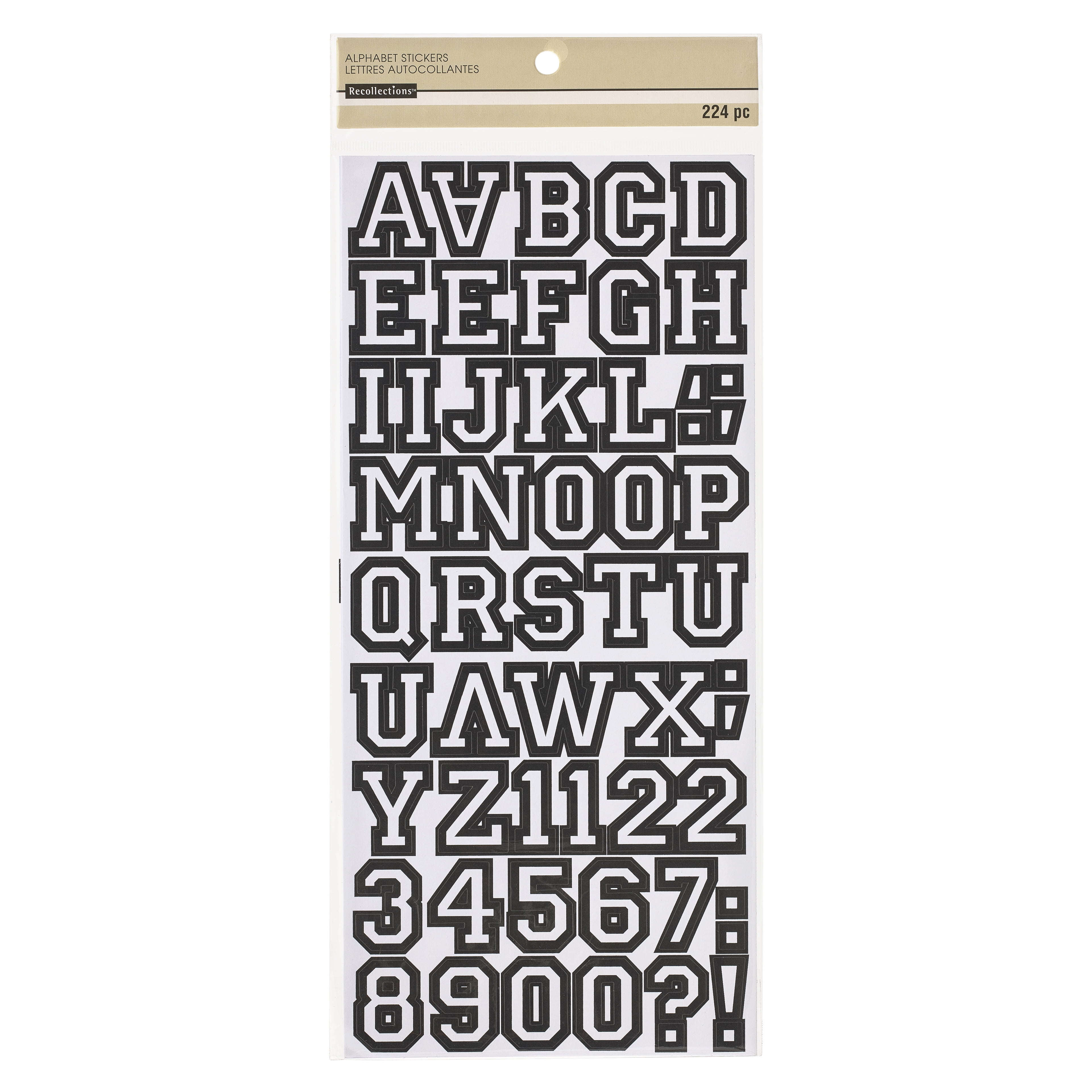 12 Packs: 244 ct. (2928 total) Letterman Alphabet Stickers by ...