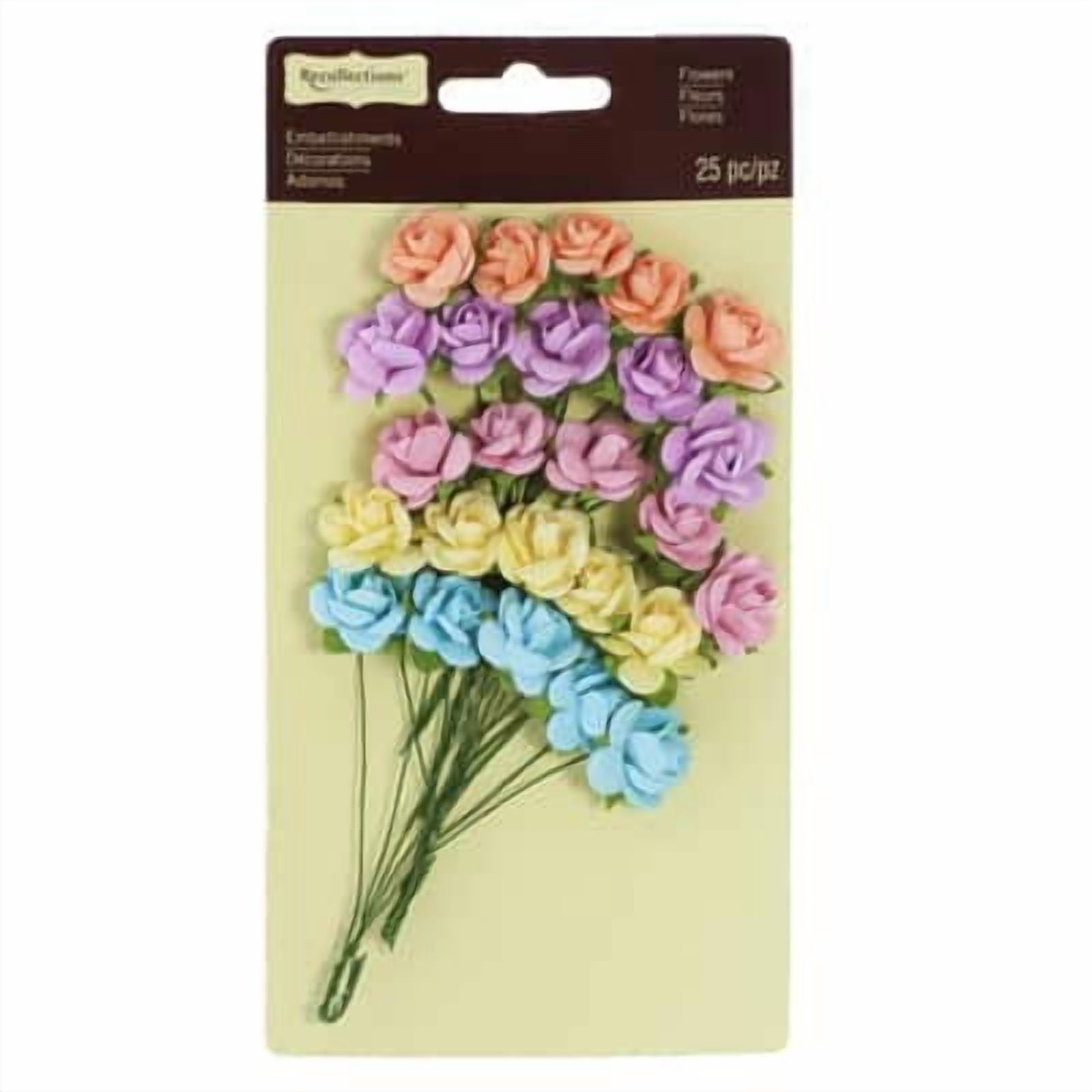 12 Packs: 25 ct. (300 total) Pastel Sachet Roses by Recollections ...