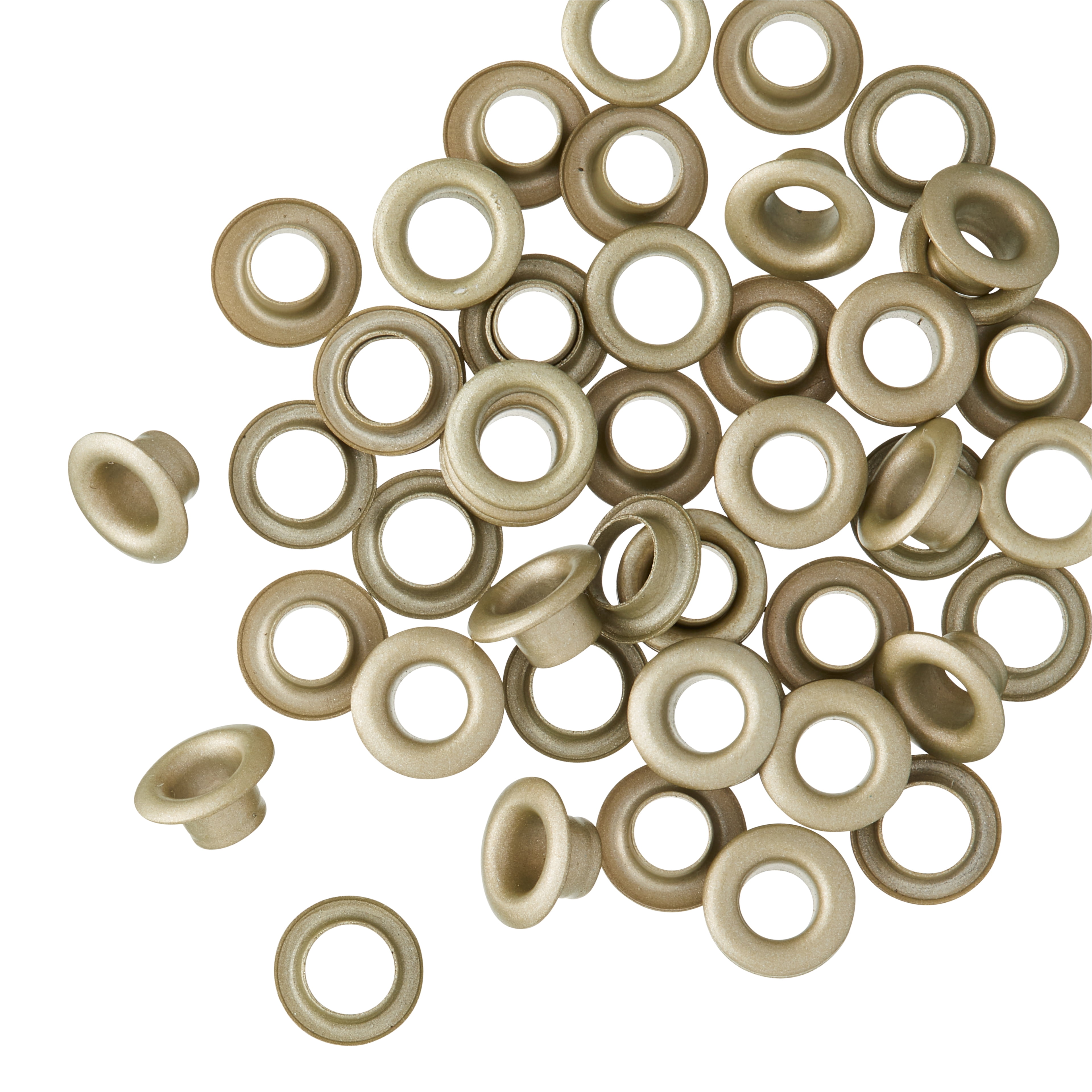 12 Packs: 25 ct. (600 total) 3/16" Antique Brass Eyelets by Loops ...
