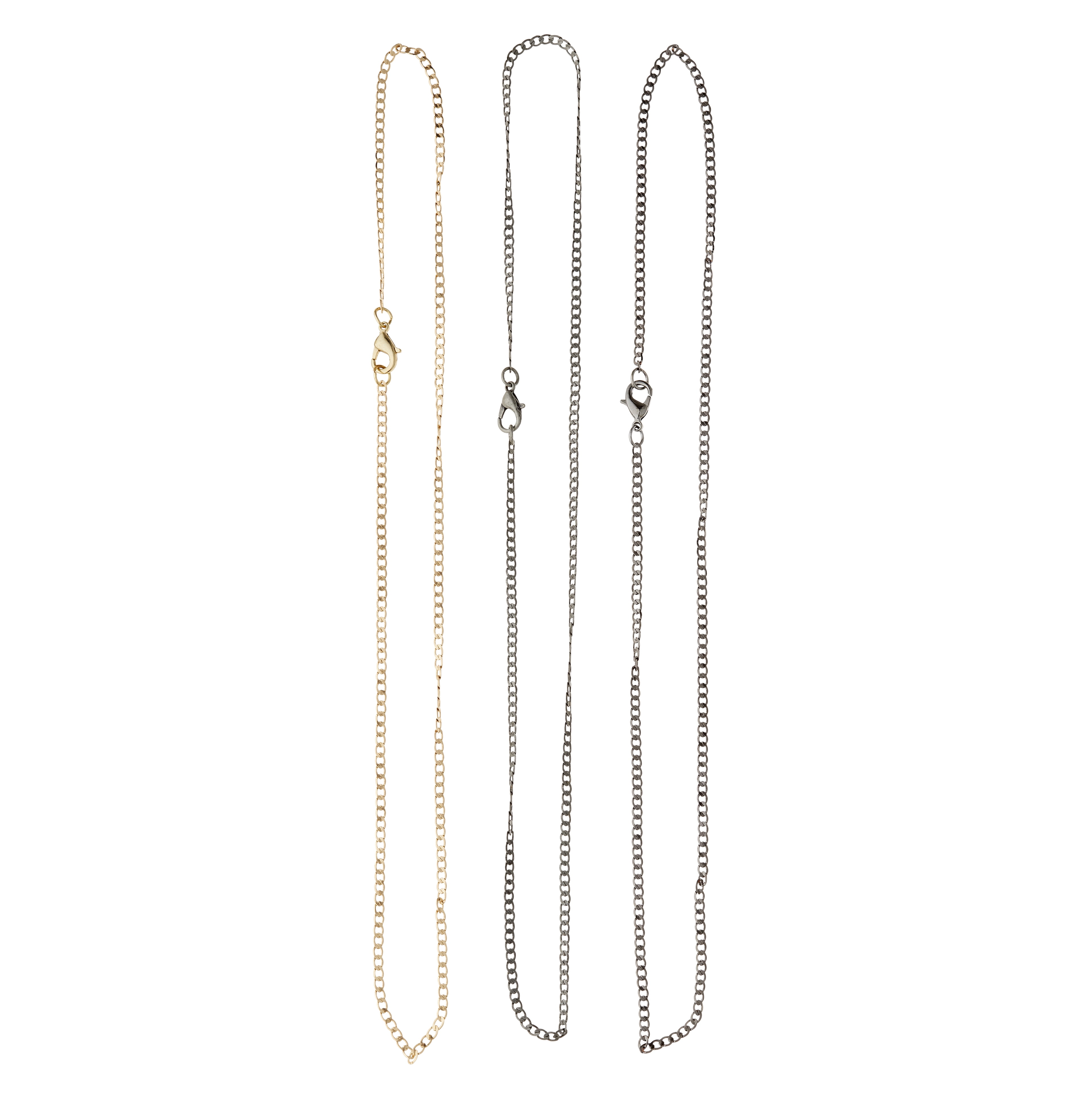 12 Packs: 3 ct. (36 total) 18" Mixed Metal Chains by Bead Landing ...