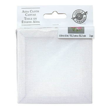 12 Pack: 14 Count Aida Cloth Cross Stitch Fabric by Loops & Threads ...