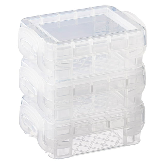 3 Sheets (36 total) Clear Super Stacker Bitty Boxes - Stackable Storage ...