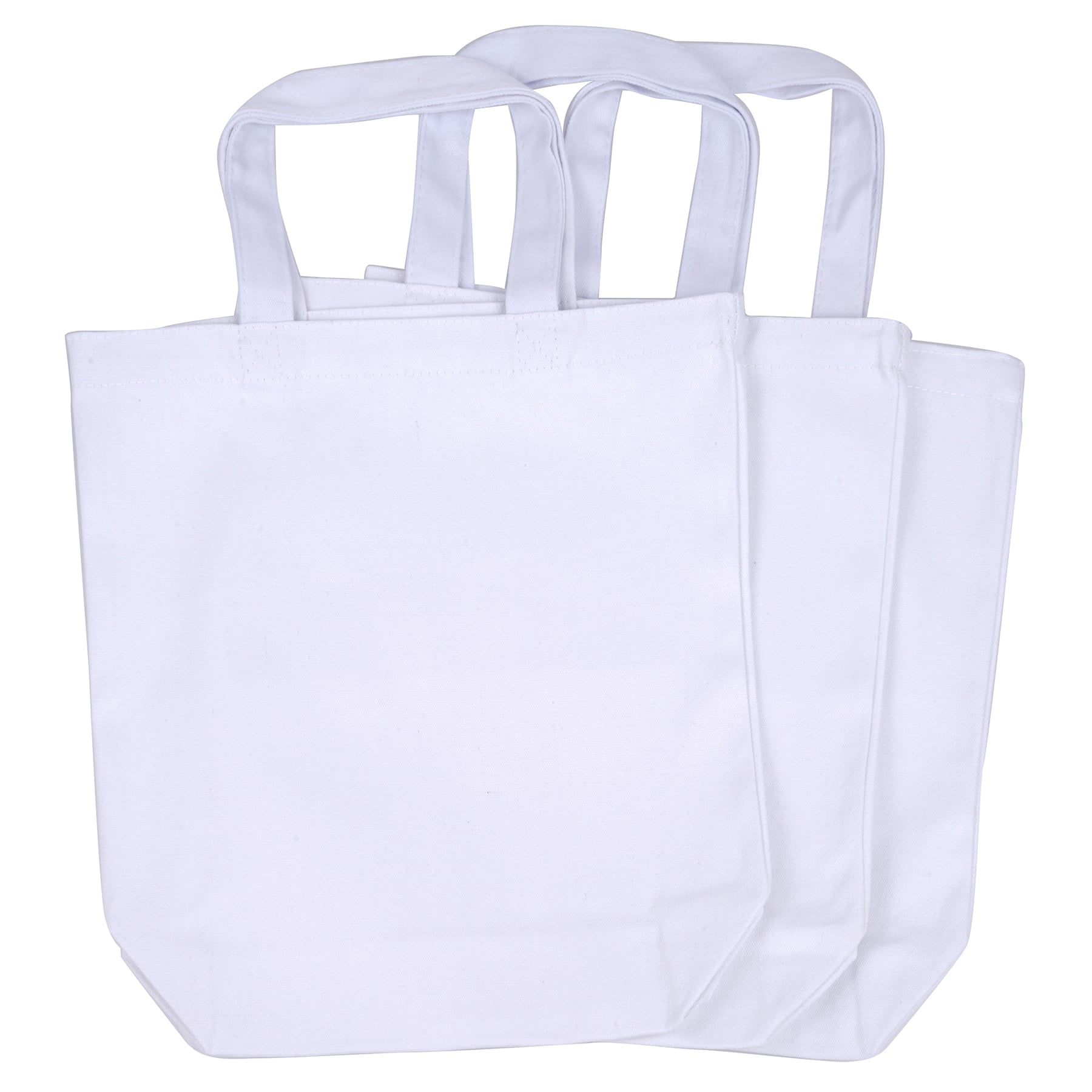 12 Packs: 3 ct. (36 total) White Cotton Tote Bags by Make Market ...