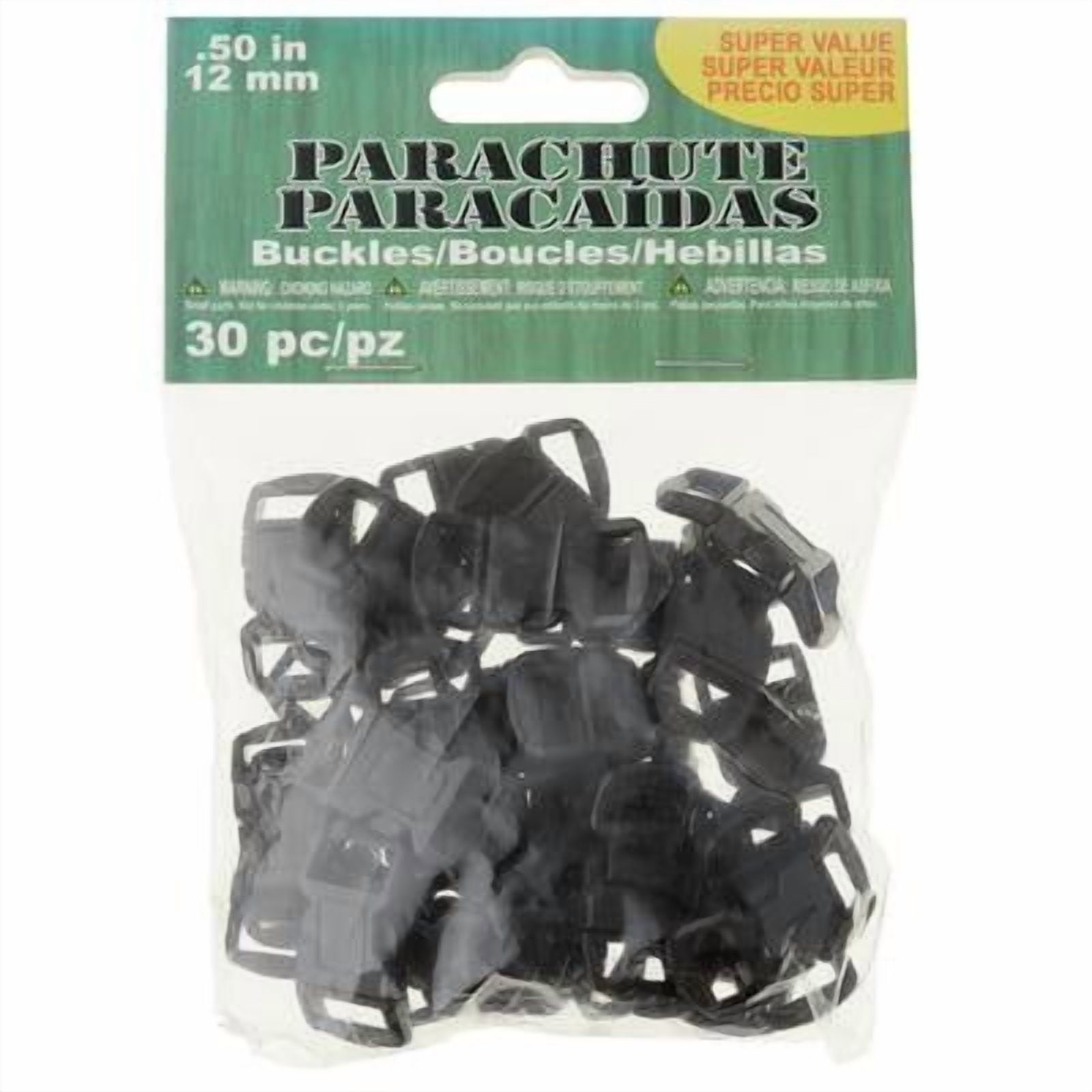 12 Packs: 30 ct. (360 total) 12mm Parachute Cord Buckles - Walmart.com