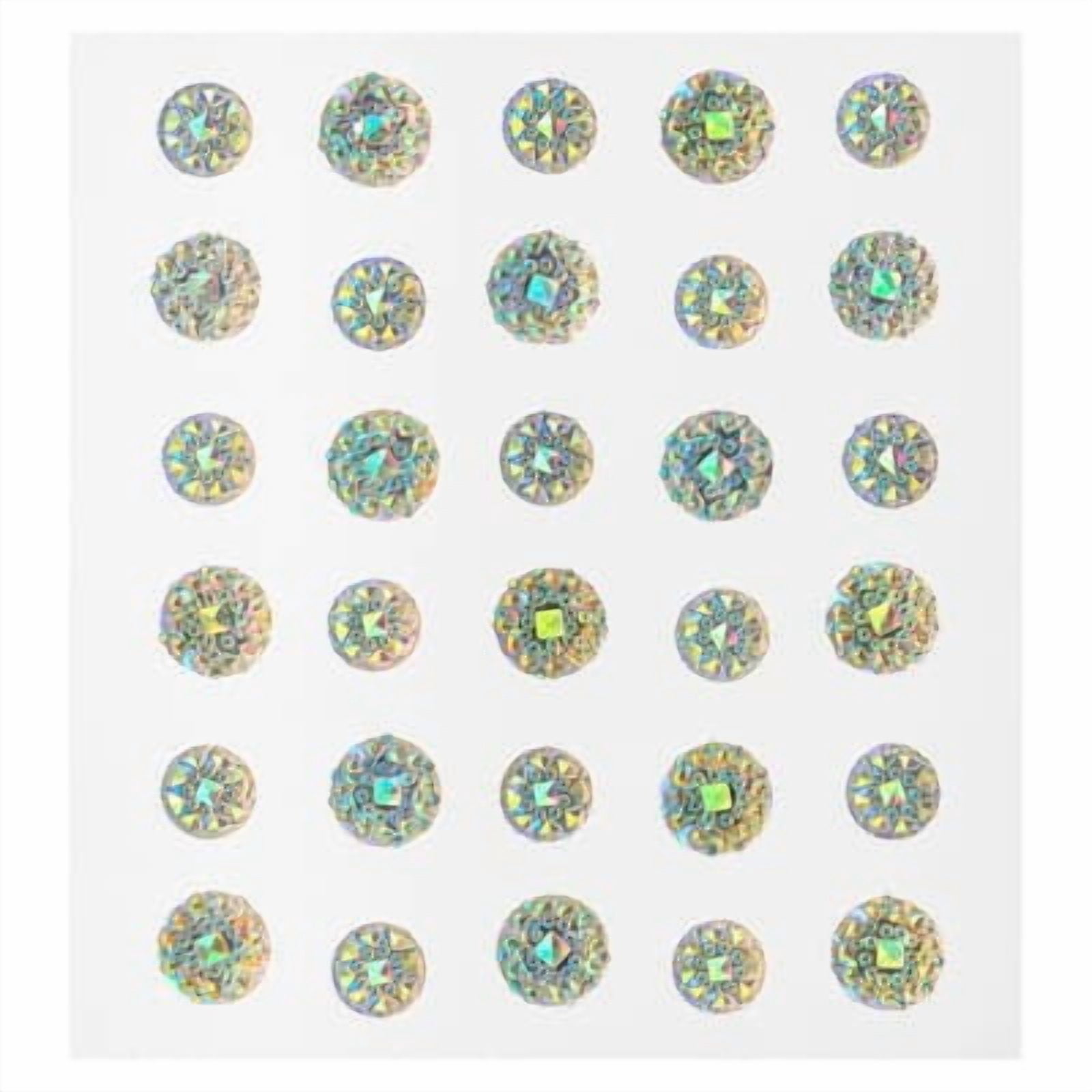 12 Packs: 30 ct. (360 total) Iridescent Rhinestone Stickers by ...