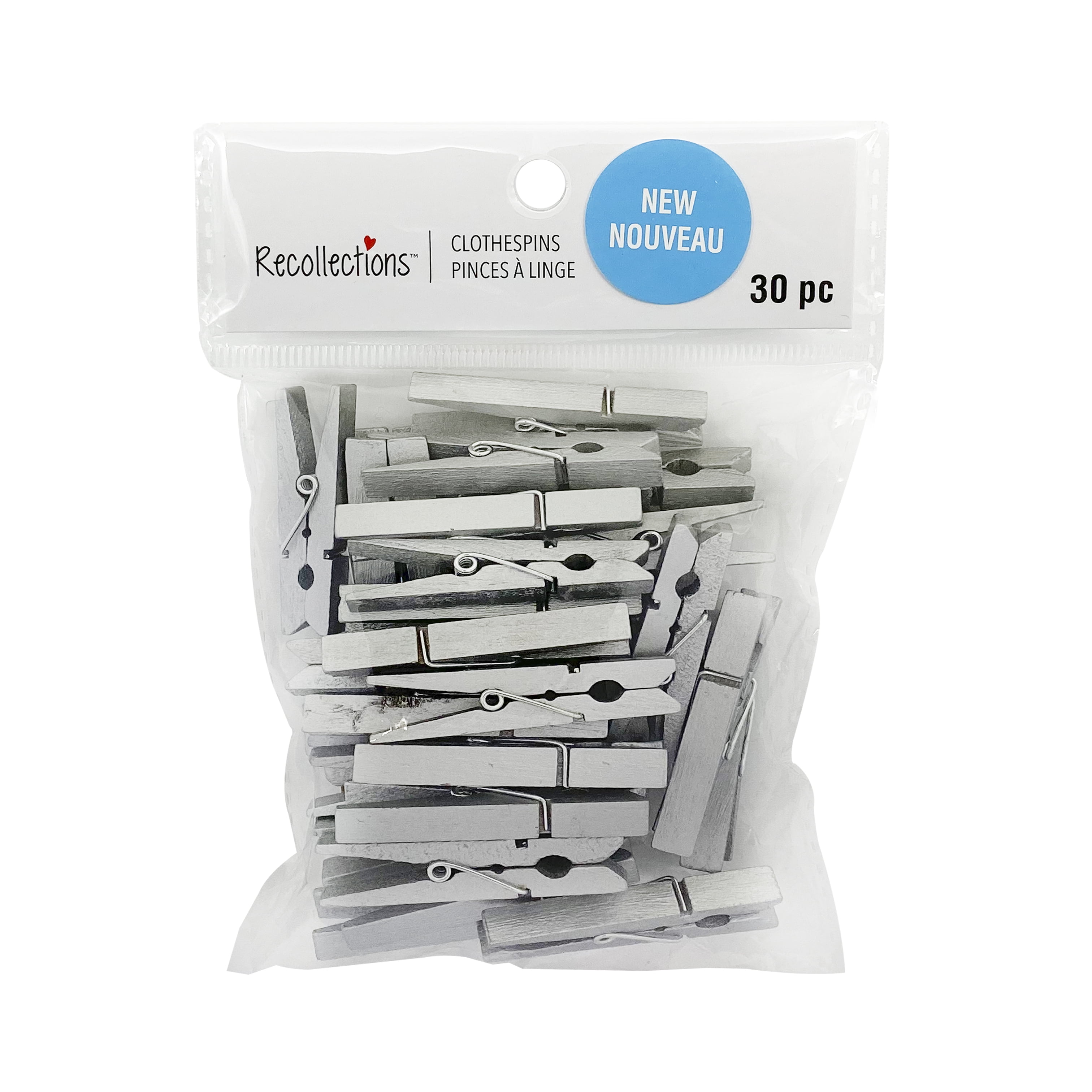 Recollections Medium Silver Clothespins, 12 Packs: 30 ct. (360 total ...