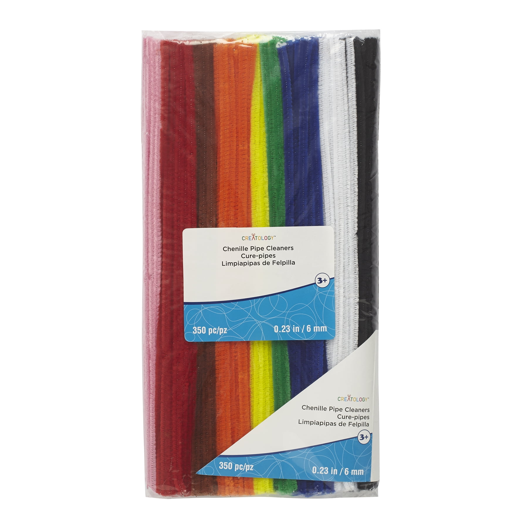 12 Packs: 350 ct. (4,200 total) Rainbow Chenille Pipe Cleaners Value ...