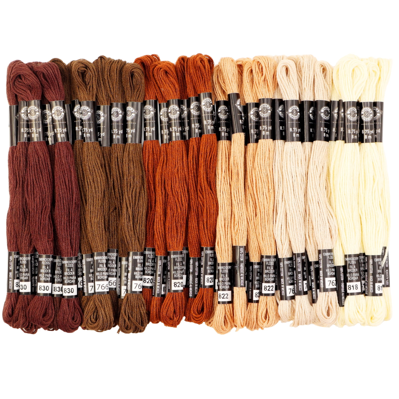 12 Packs: 36 ct. (432 total) Shades of Us Embroidery Floss by Loops ...