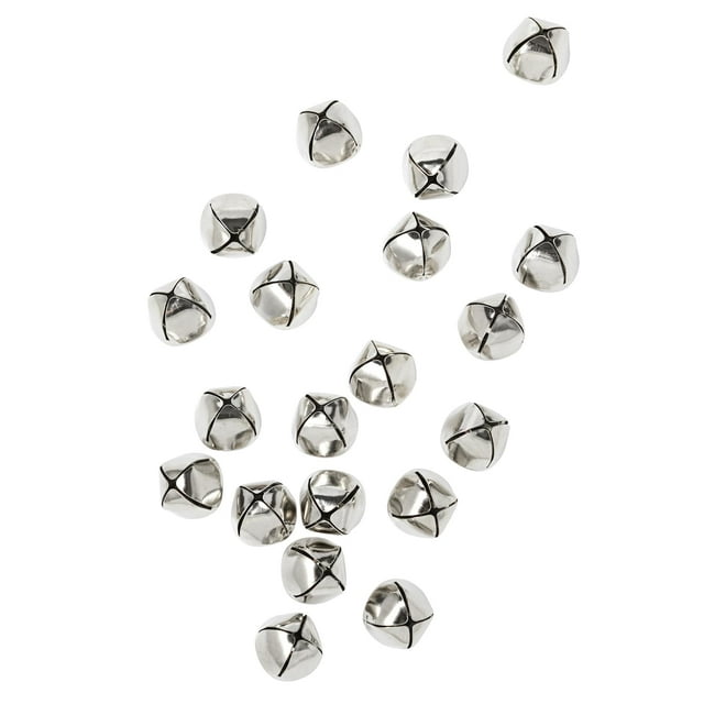12 Packs: 38 ct. (456 total) 18mm Silver Jingle Bells by Creatology ...
