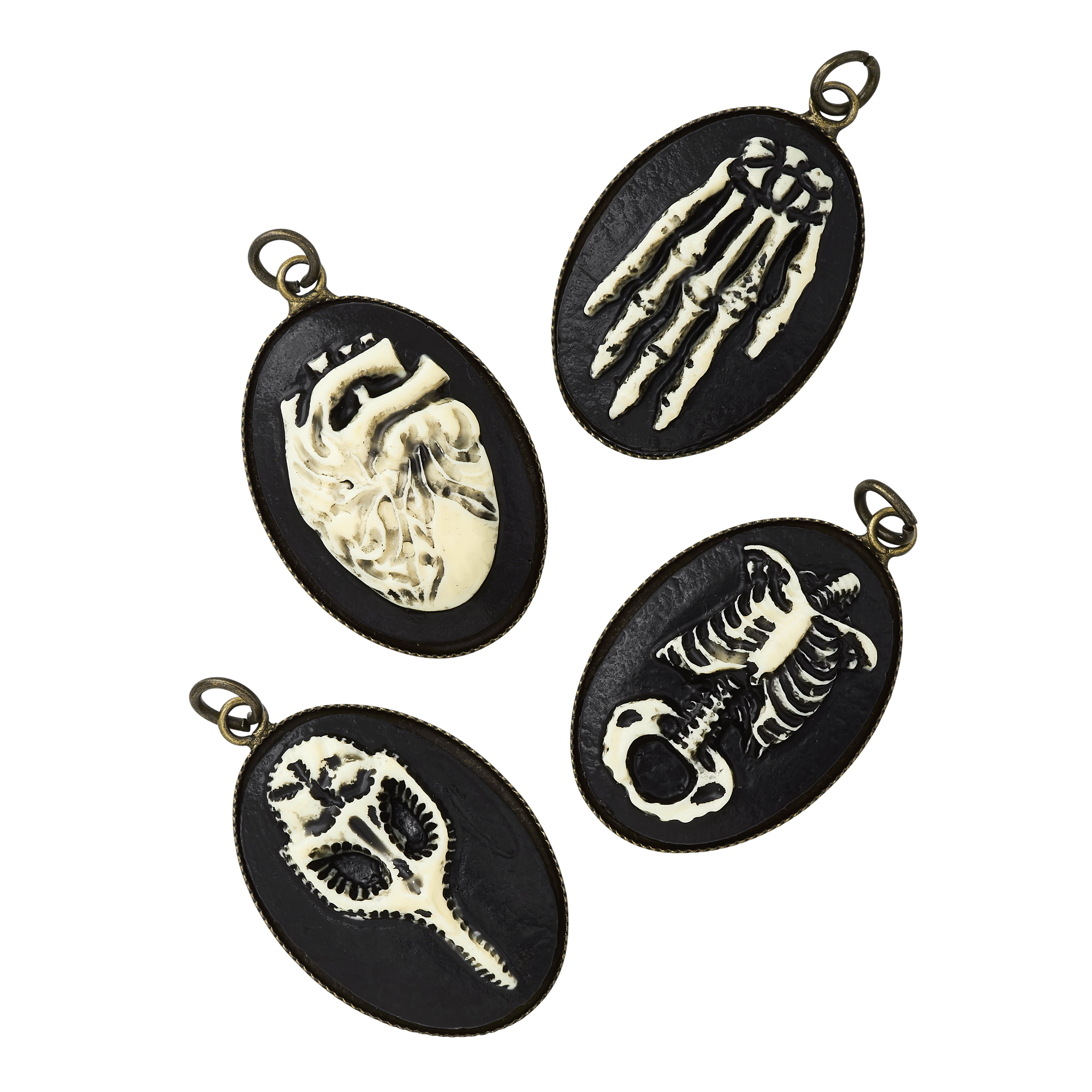 12 Packs: 4 ct. (48 total) Found Objects Anatomy Resin Charms by Bead ...