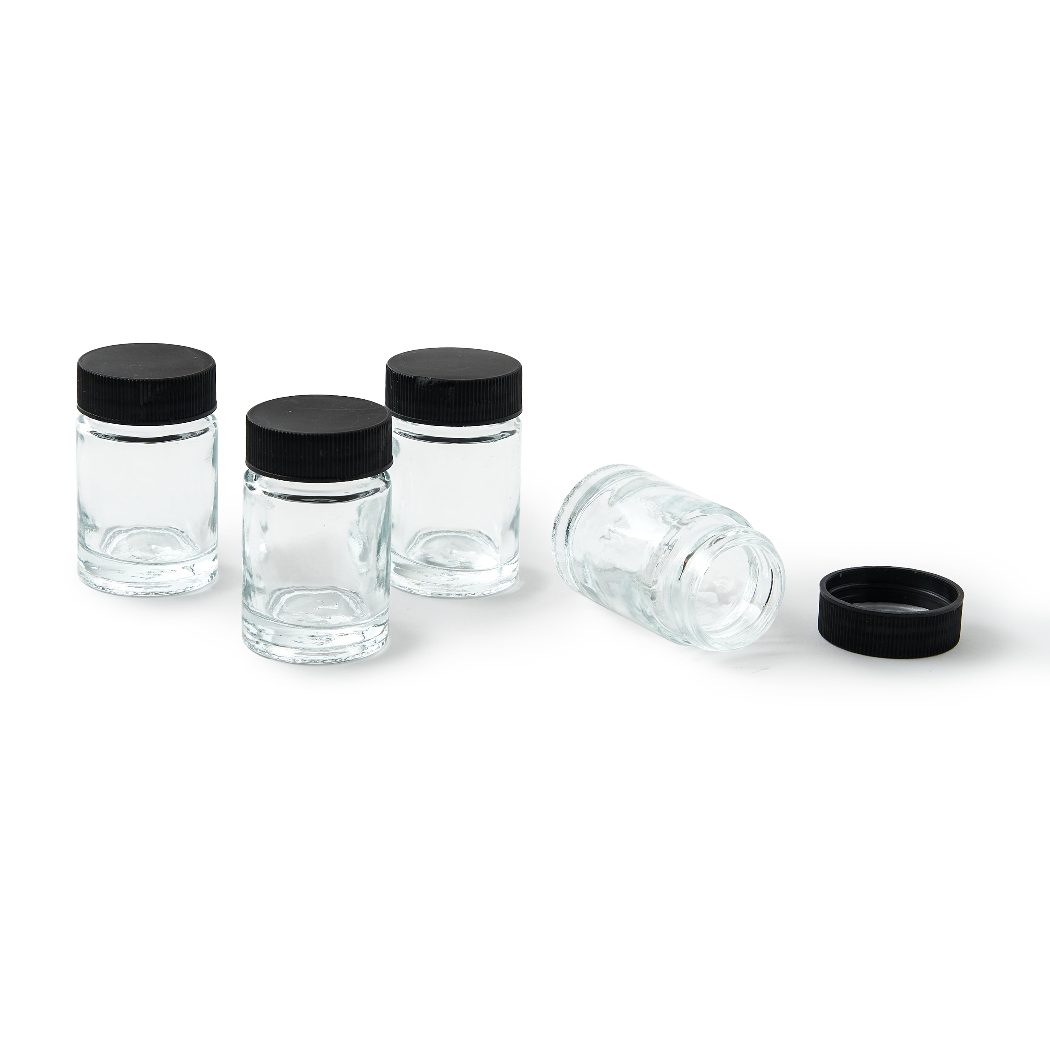 12 Packs: 4 ct. (48 total) 3/4oz. Glass Jars by Artist's Loft - Walmart ...