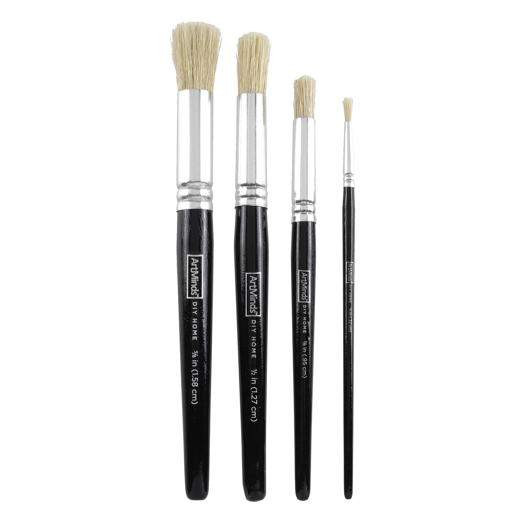 Craft Smart Natural 4 Piece Stencil Brush Set, 12 Pack - Walmart.com