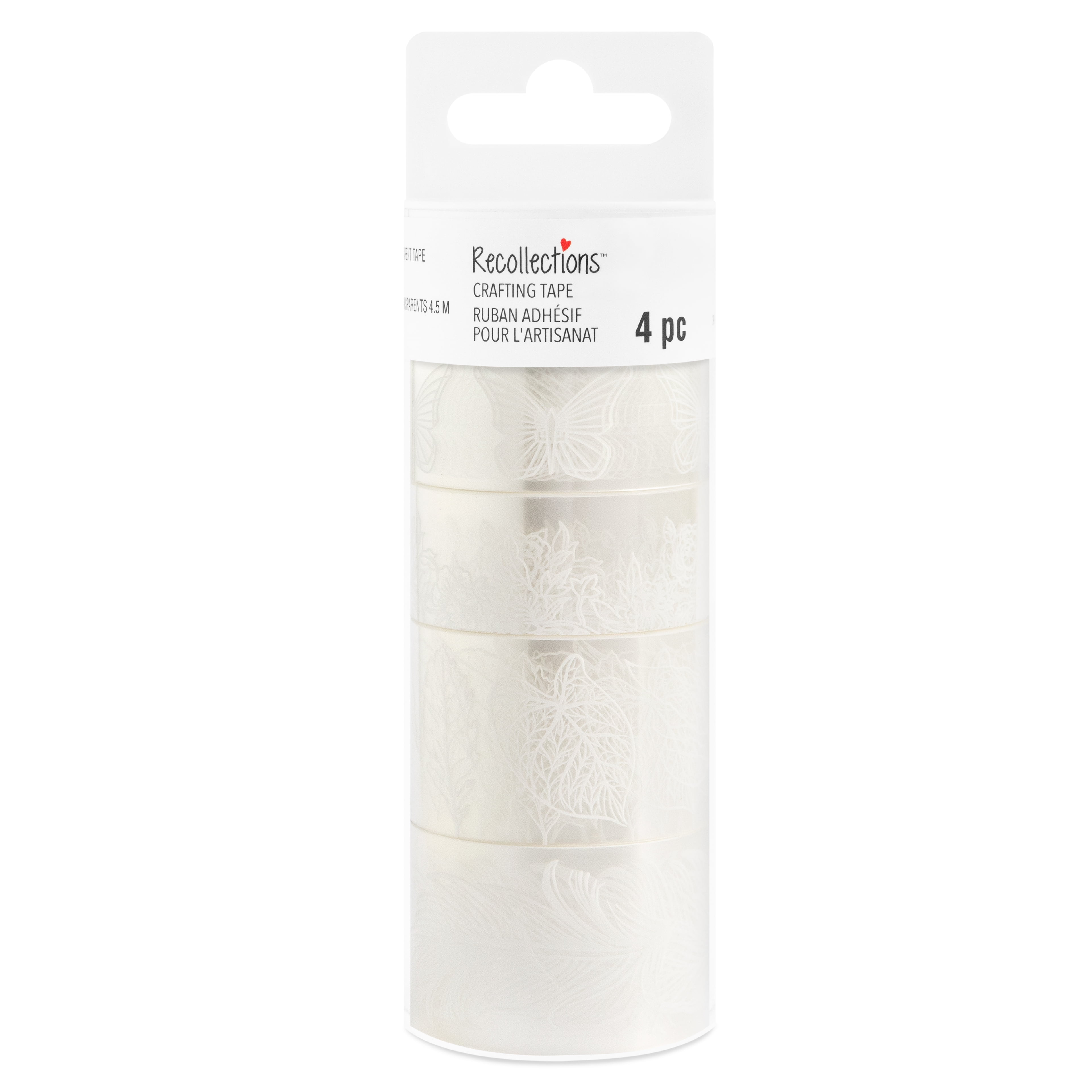 12 Packs: 4 ct. (48 total) Transparent Nature Print Crafting Tape by ...