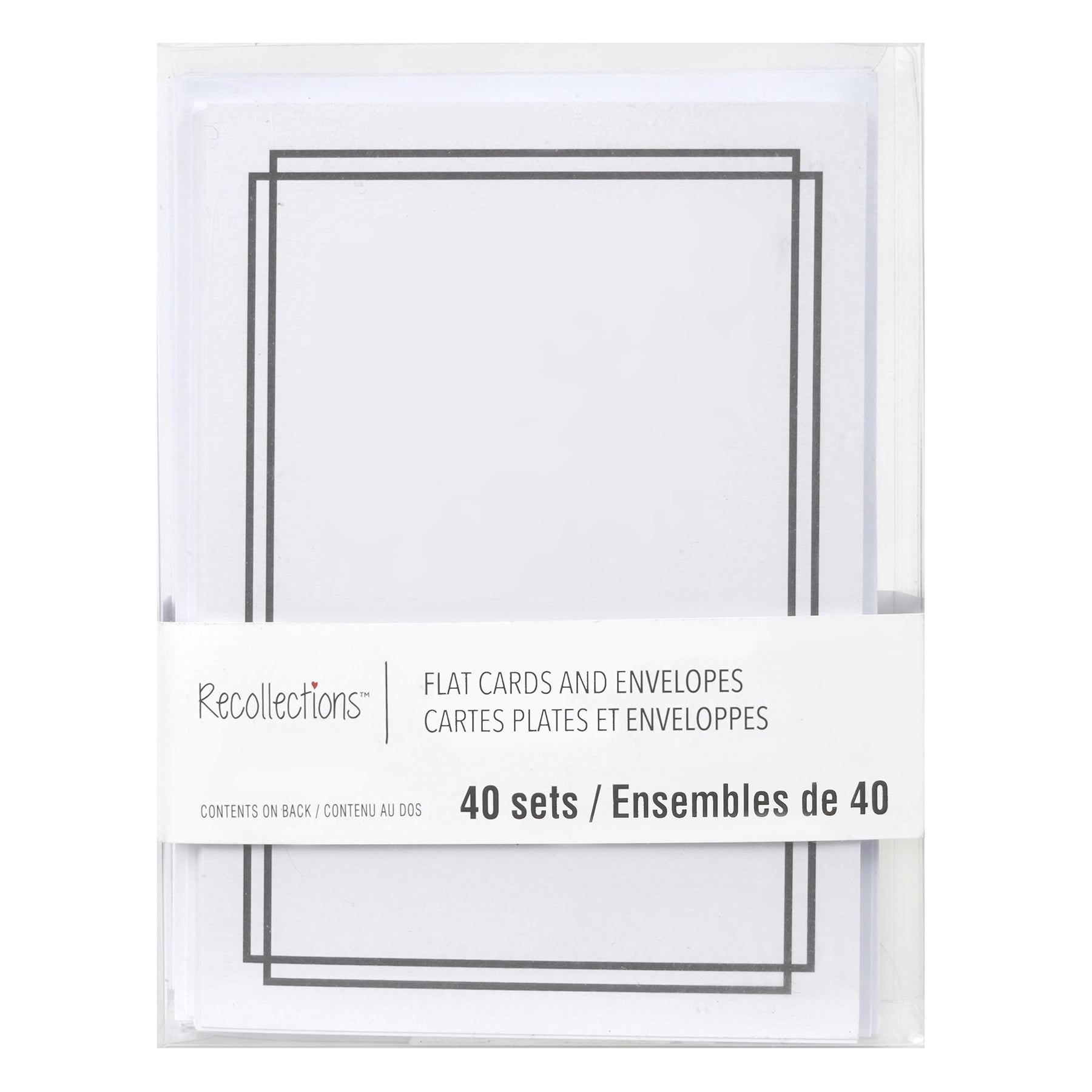 12 Packs: 40 ct. (480 total) 3.5" x 4.87" Flat Cards & Envelopes by ...