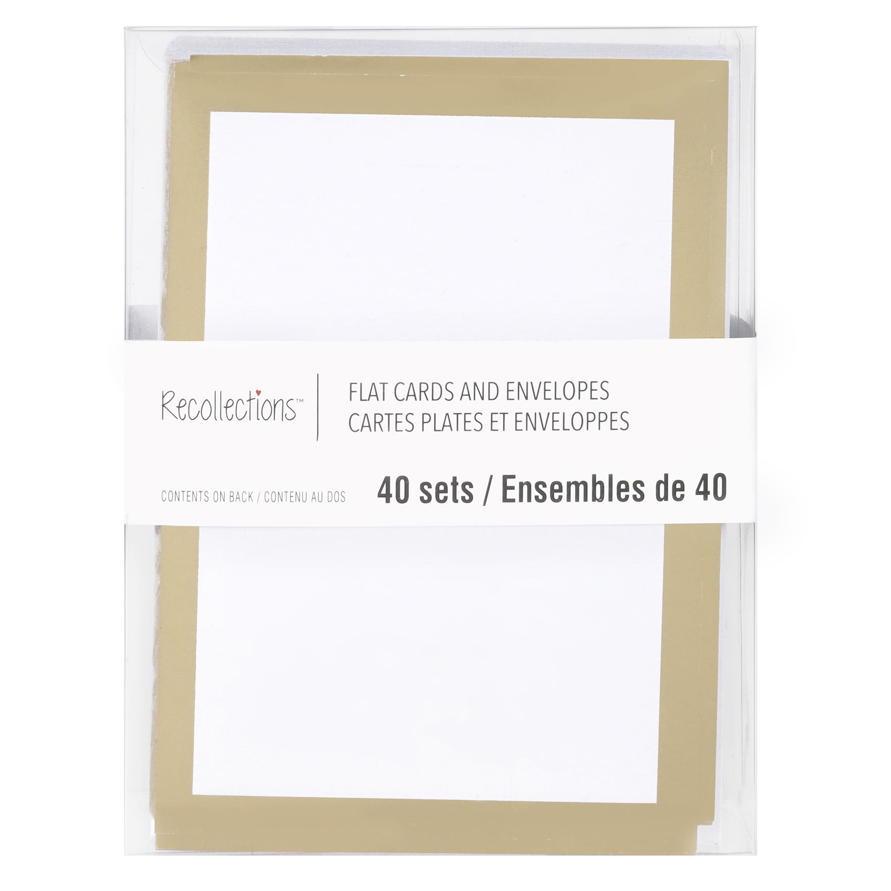 12 Packs: 40 ct. (480 total) 3.5" x 4.87" Flat Cards & Envelopes by ...