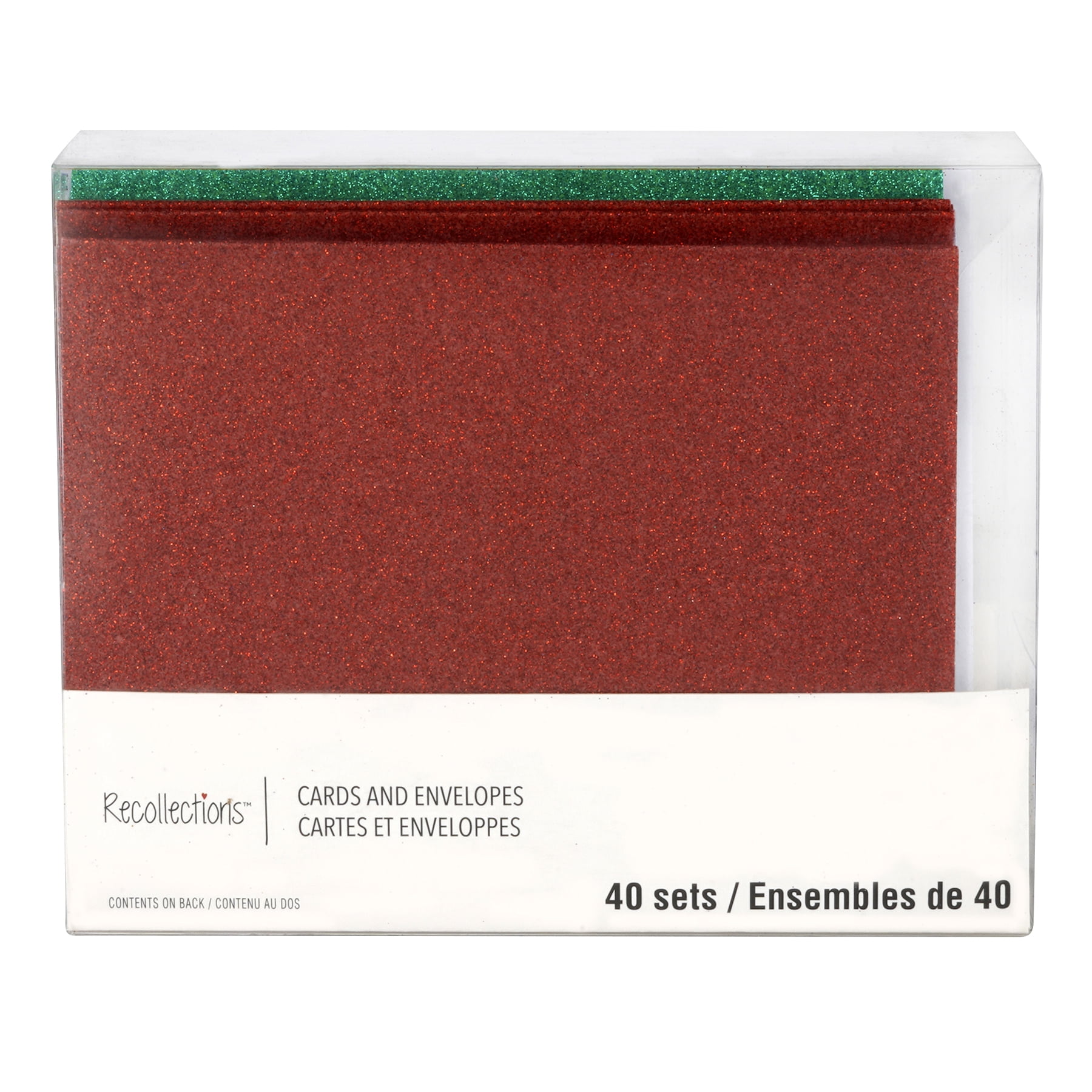 12 Packs: 40 ct. (480 total) 4.25" x 5.5" Glitter Rainbow Cards ...