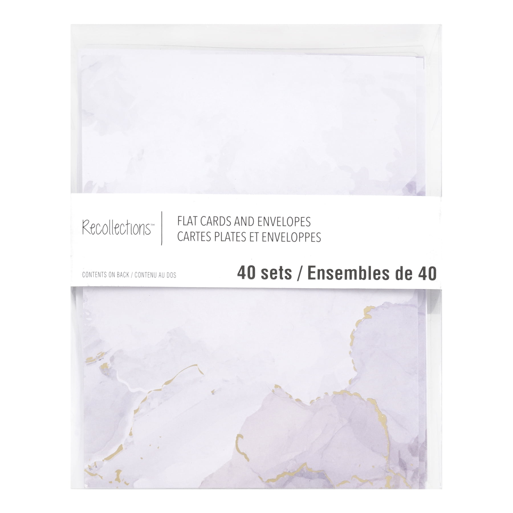 12 Packs: 40 ct. (480 total) 4.25" x 5.5"Gray Watercolor Flat Cards ...